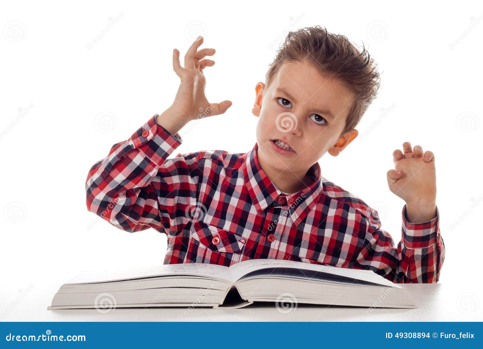 Frustrated student stock photo. Image of education, homework - 49308894