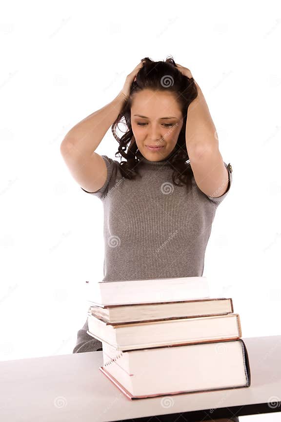 Frustrated study stock photo. Image of learn, study, highschool - 12401982