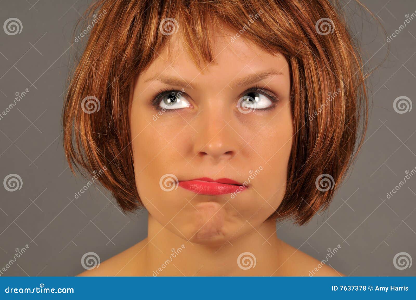 Frustrated/Thinking Woman stock photo. Image of frustrated - 7637378