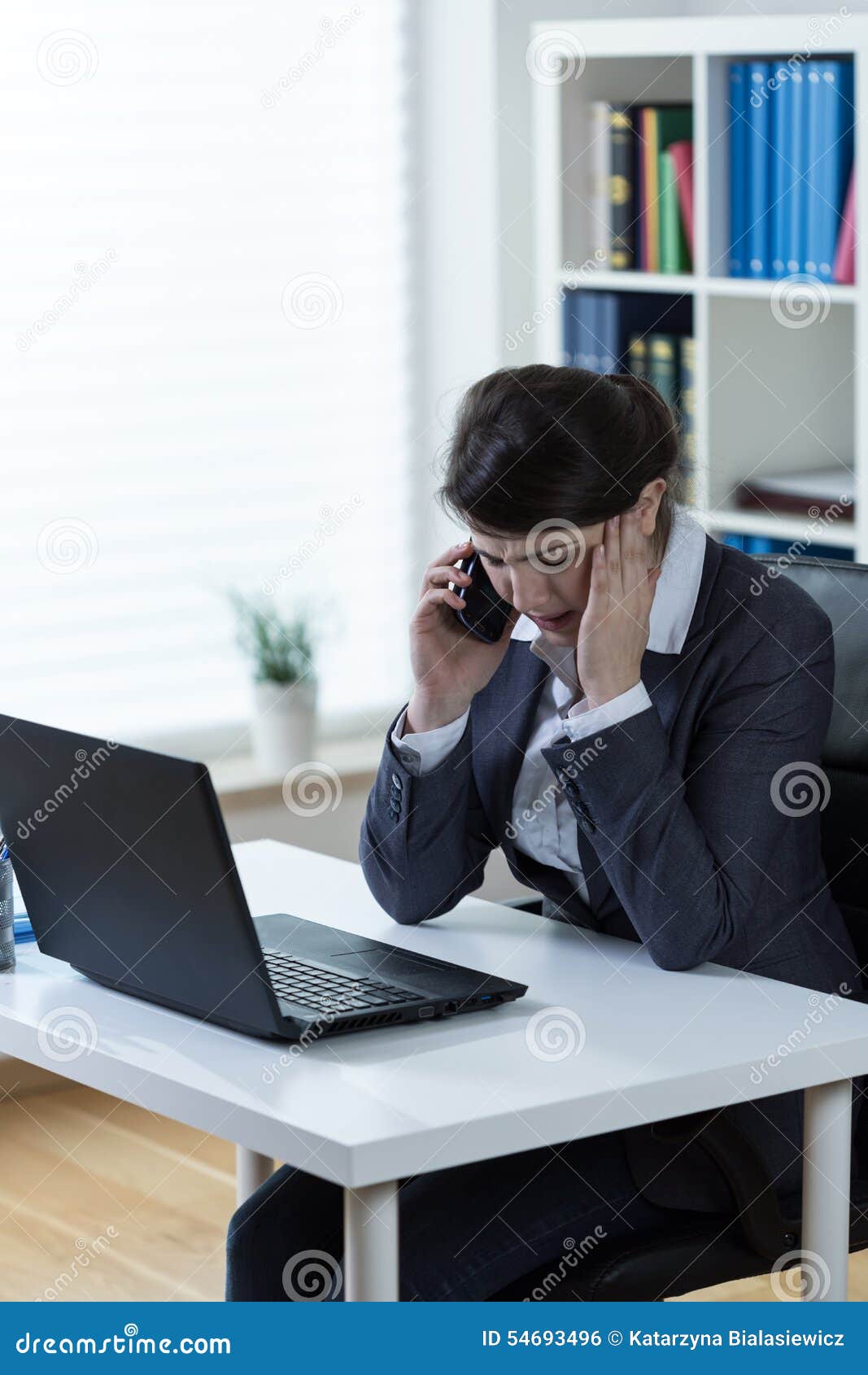 Frustrated Tired Office Worker Stock Photo - Image of overloading ...