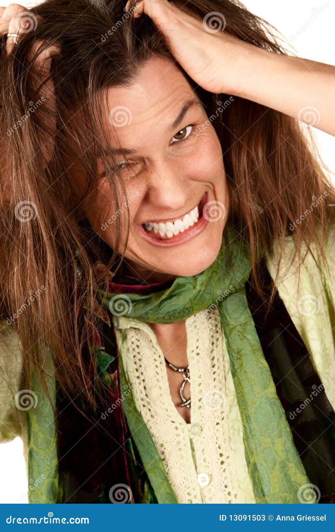 Frustrated Woman stock image. Image of pull, frustration - 13091503