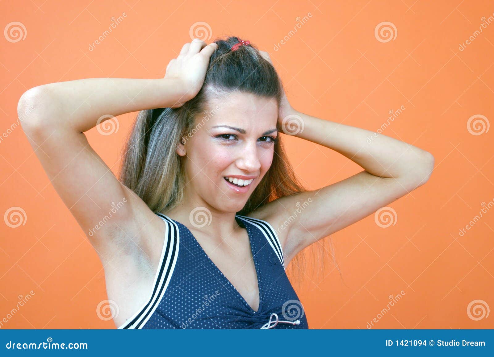 Frustrated woman stock photo. Image of irritation, slim - 1421094