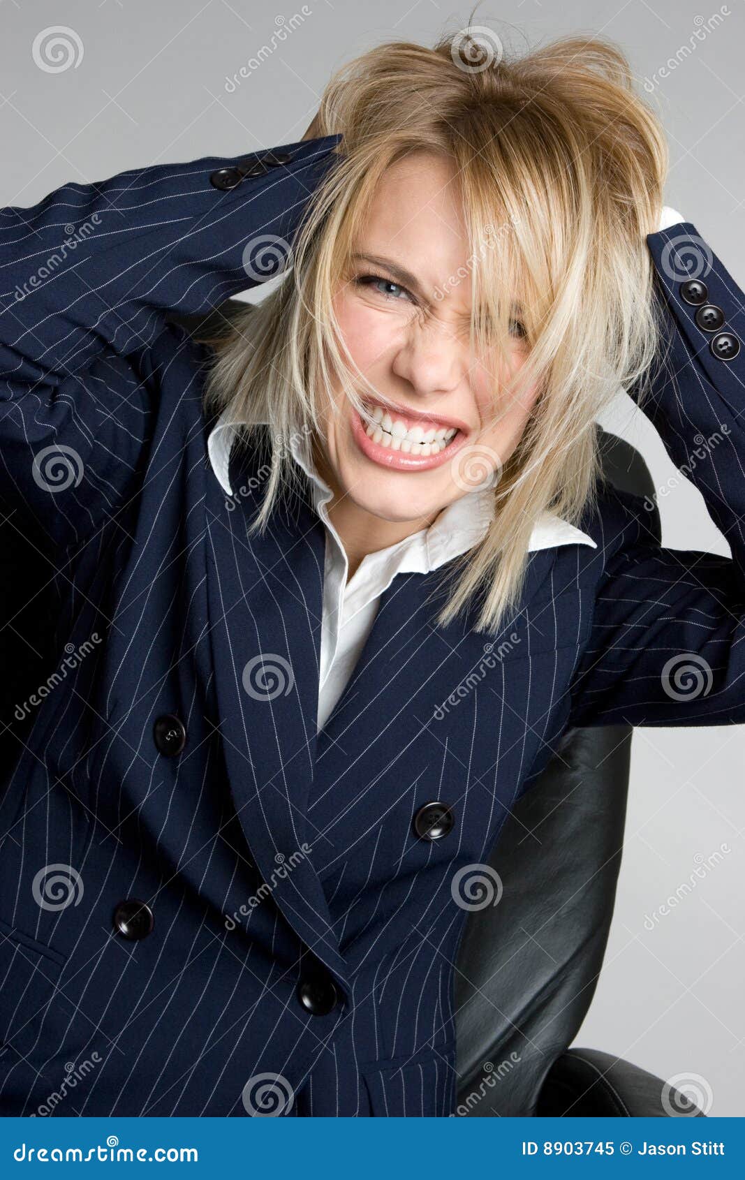 Frustrated Woman stock image. Image of blond, angry, portrait - 8903745