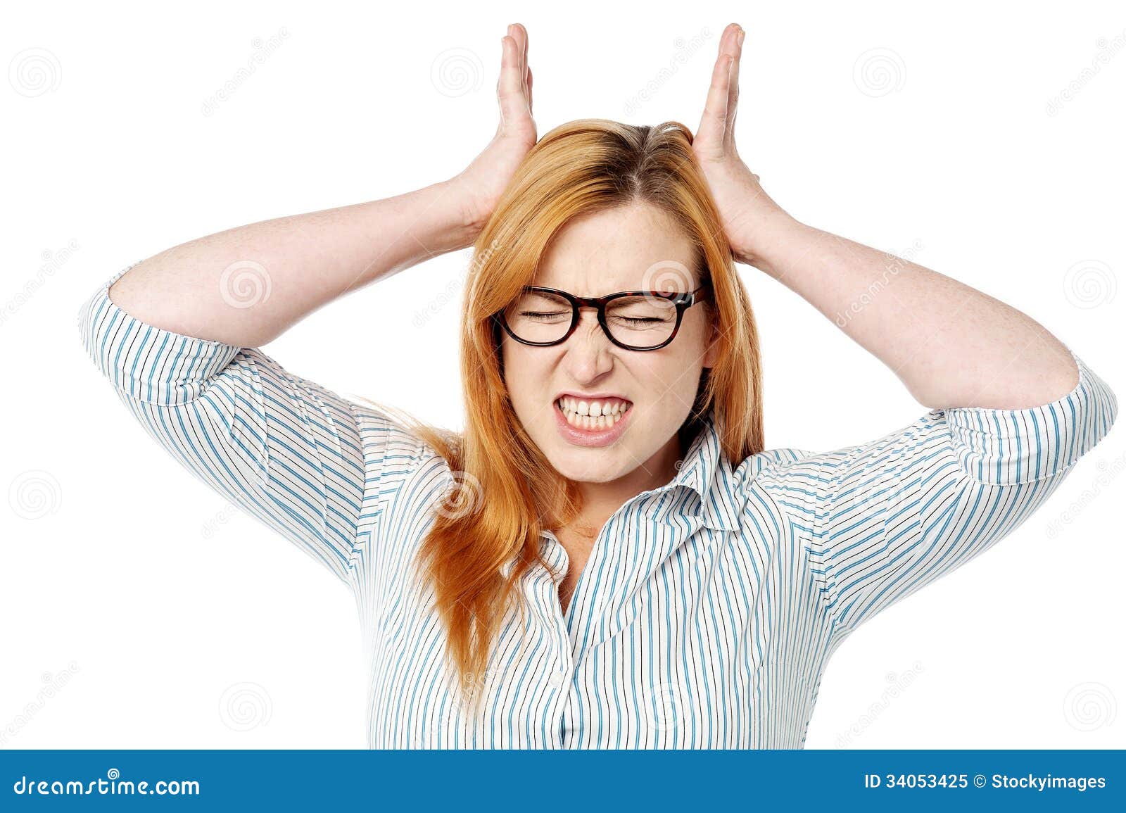 Frustrated Woman Expressing Breakdown Stock Image - Image of health ...