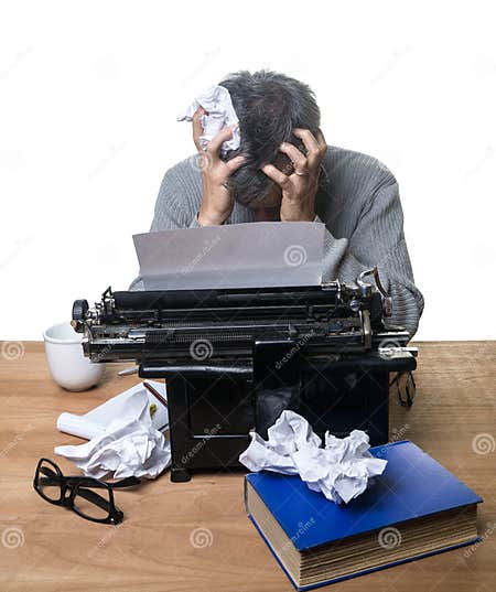 Frustrated Writer stock photo. Image of frustration, writer - 27293104