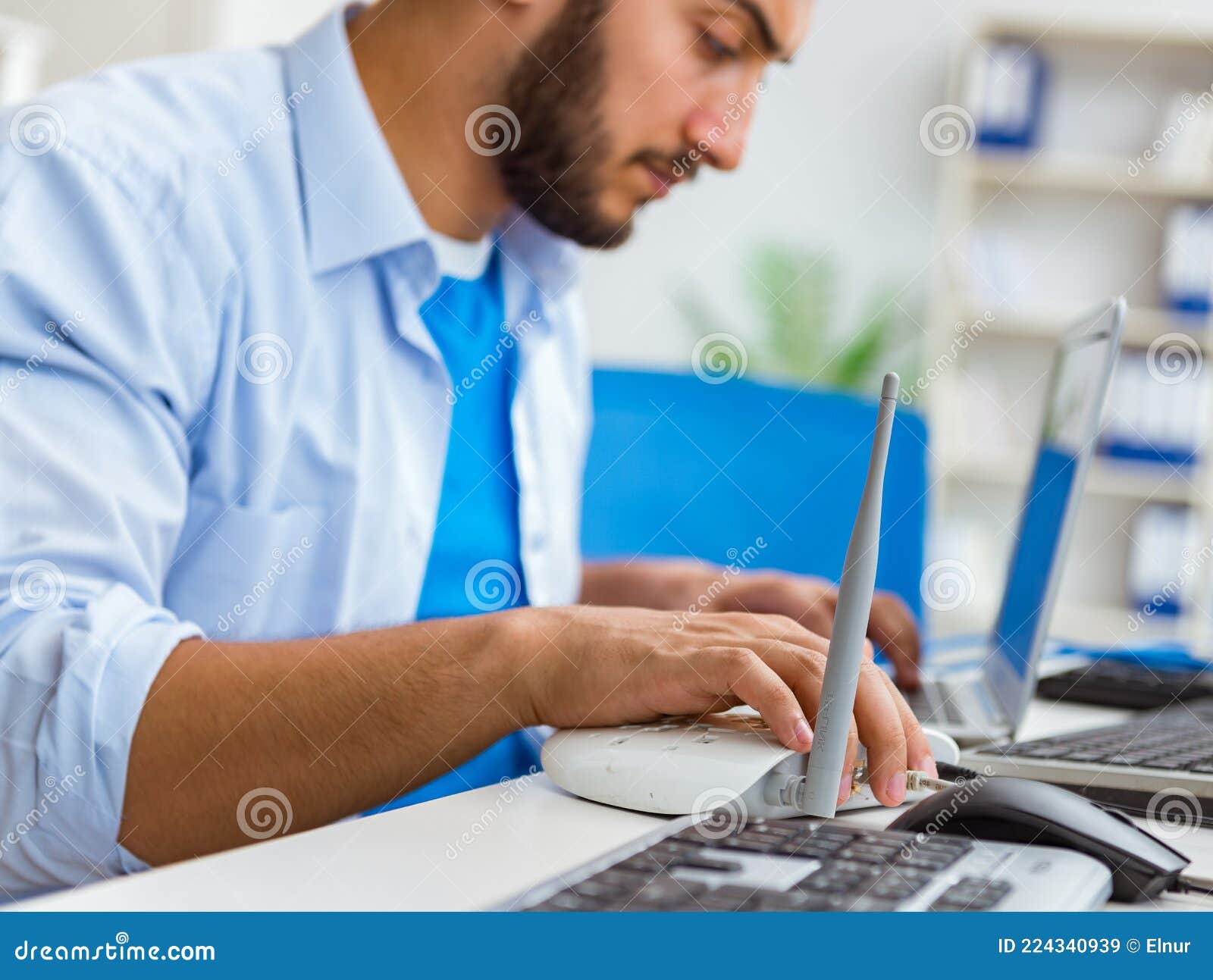 Frustrated Young Man Due To Weak Internet Reception Stock Image - Image ...