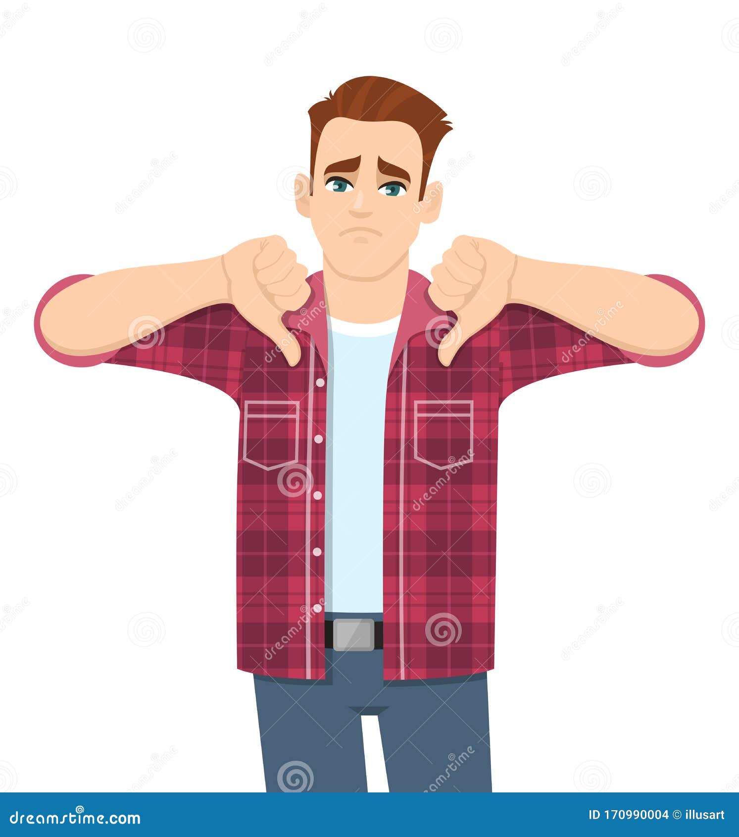 Frustrated Young African Man Showing Thumbs Down Sign. Trendy Sad Black ... Frustrated Young African Man Showing Thumbs Down Sign. Trendy Sad Black ...