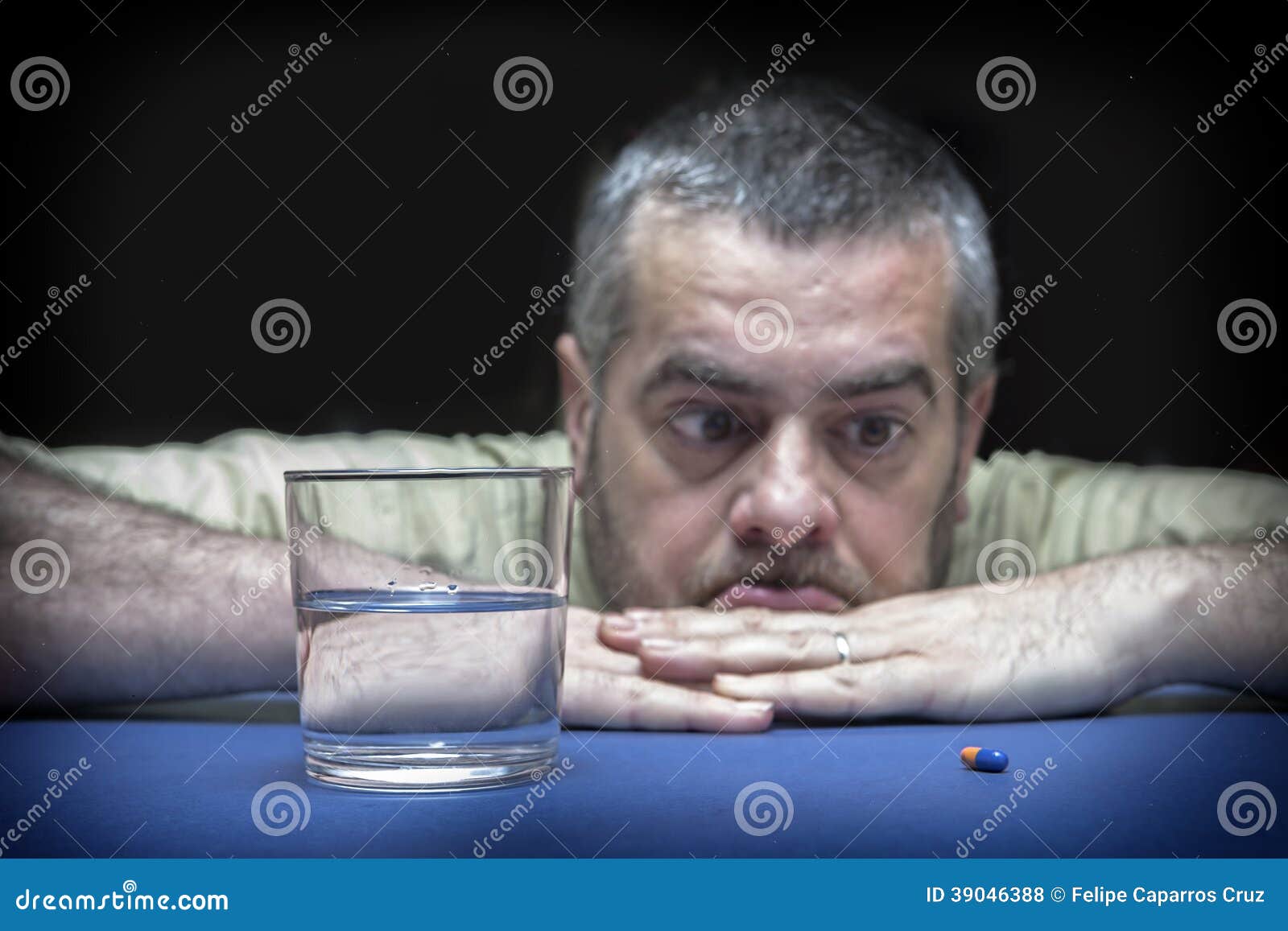 Frustrated Young Man Sitting at the Table Stock Photo - Image of ...