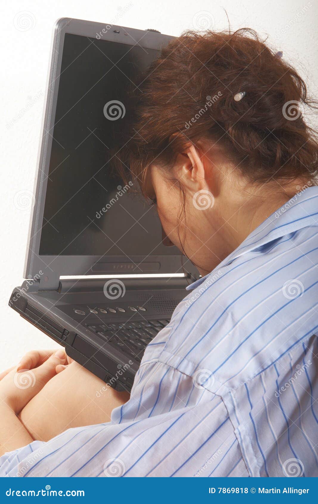 Frustrating computer work stock photo. Image of laughing - 7869818