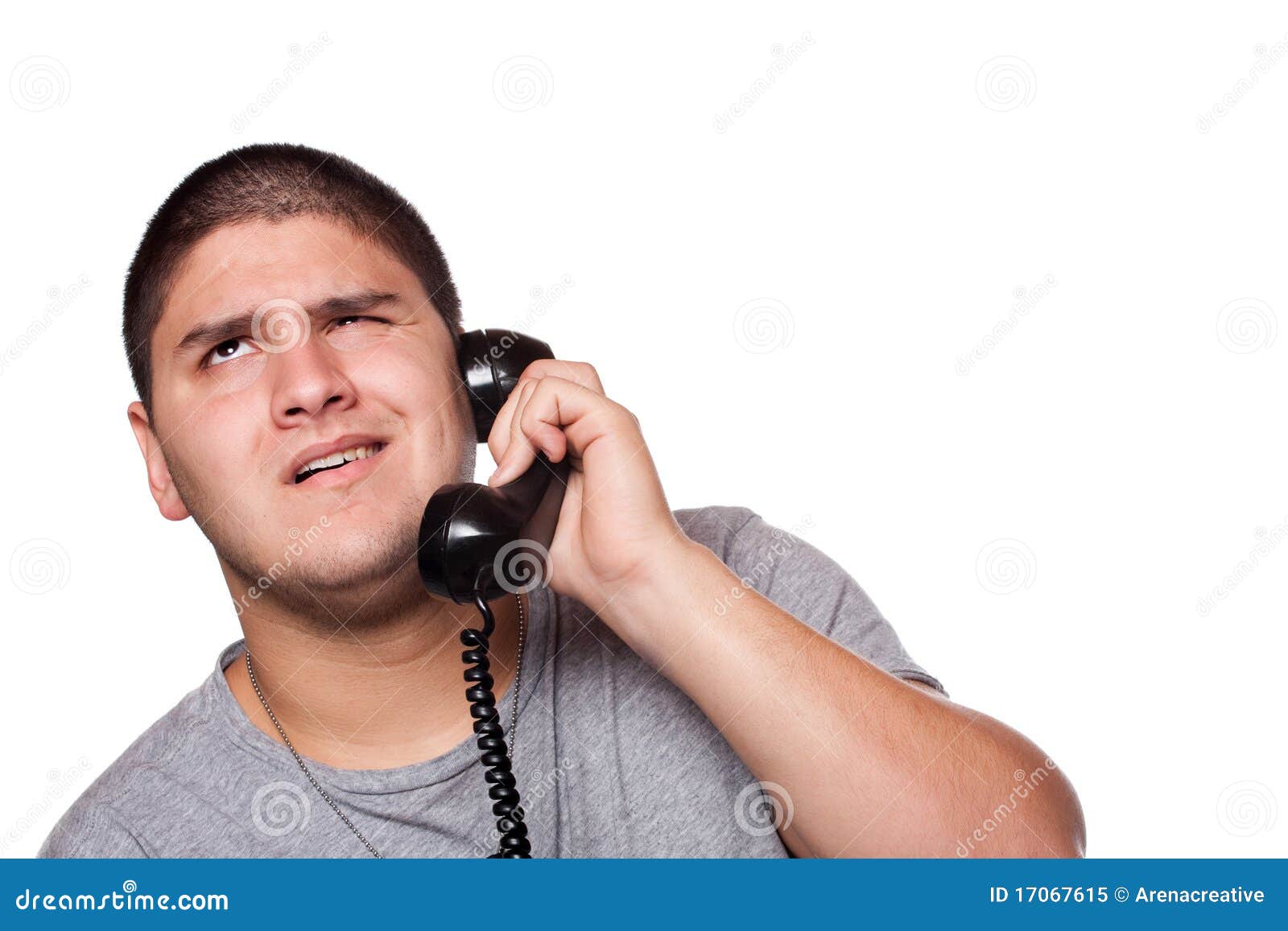 Frustrating Phone Conversation Stock Image - Image of displeased, phone ...