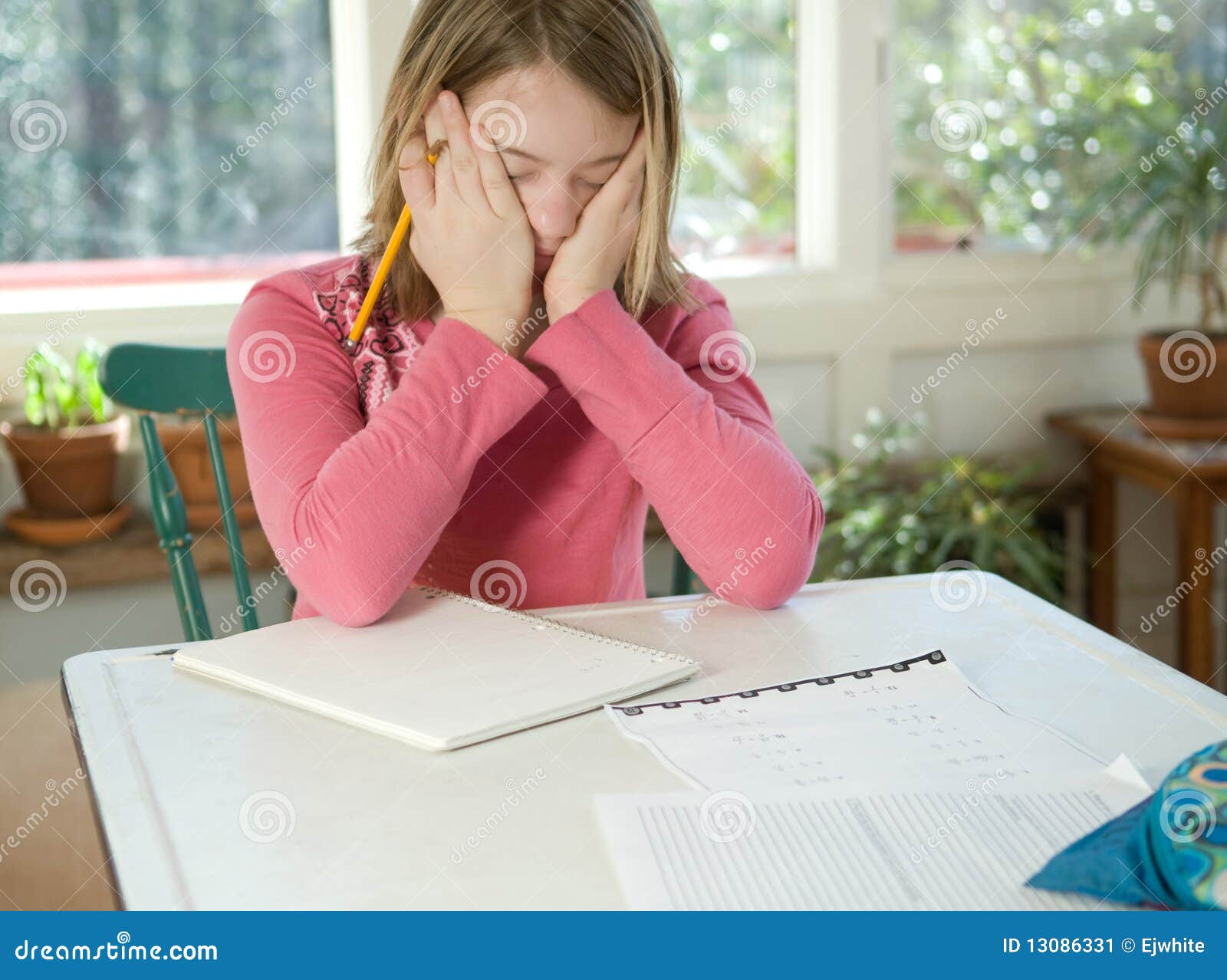 Frustration stock image. Image of problem, homework, paper - 13086331
