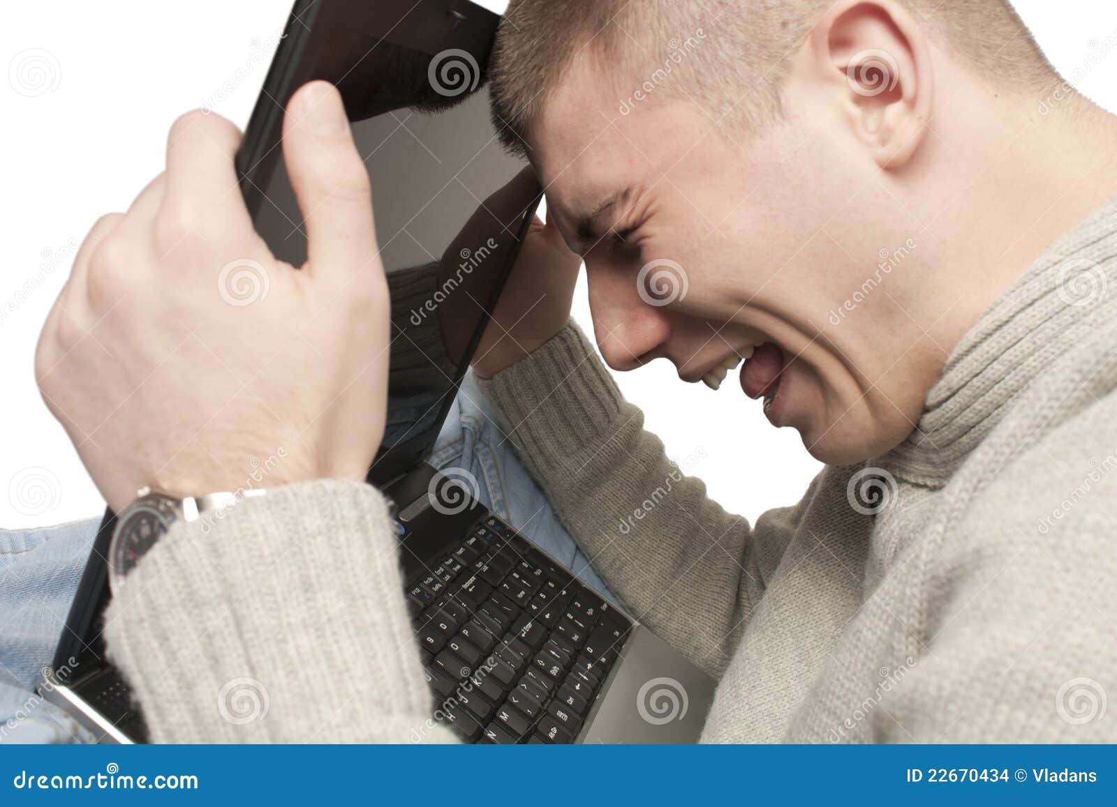 Frustration stock photo. Image of computer, people, problem - 22670434