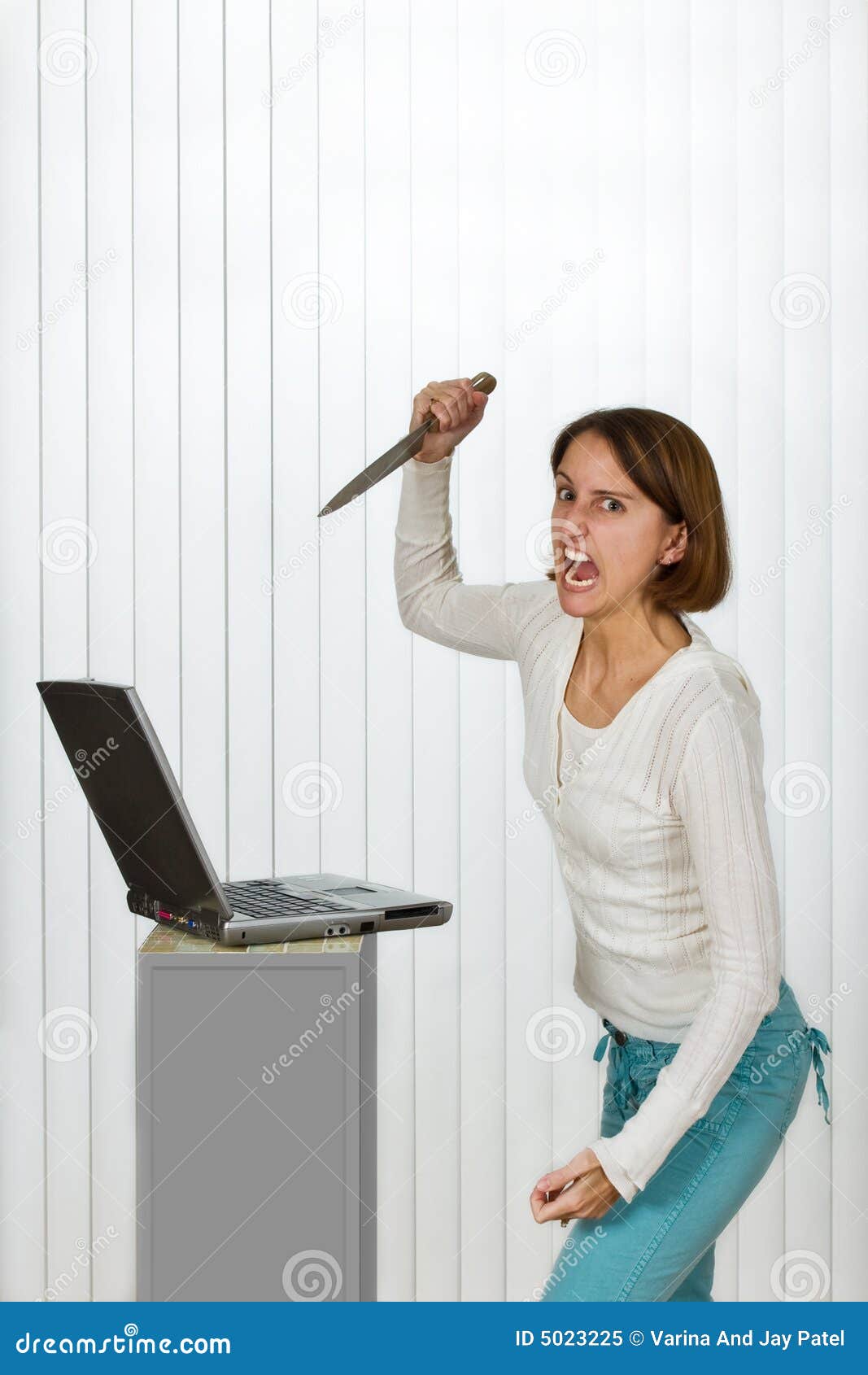 Frustration stock image. Image of technology, worker, destruction - 5023225