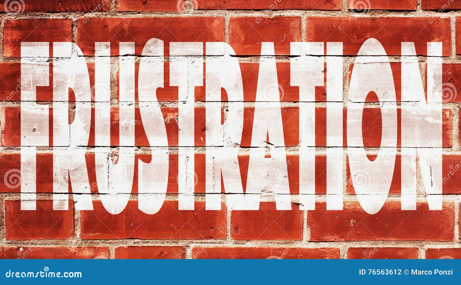 Frustration on a Brick Wall Stock Photo - Image of obstacle, social ...