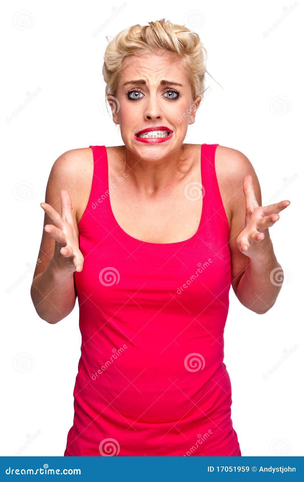 Frustration, Druck Und Durcheinander Stockbild - Bild von frau ...