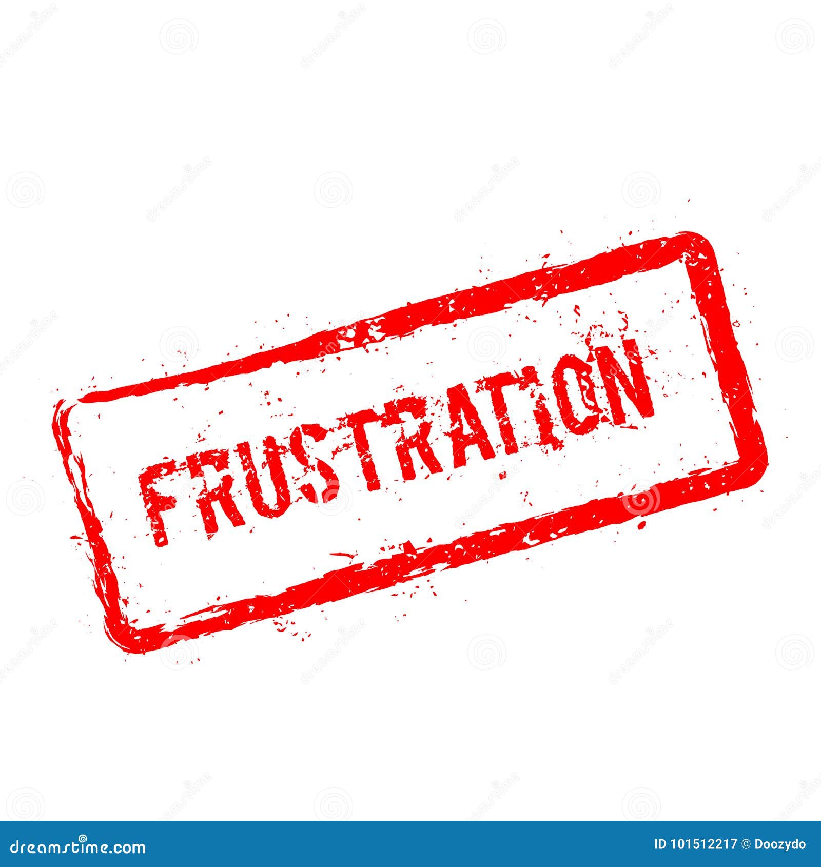 Frustration Red Rubber Stamp Isolated on White. Stock Vector ...
