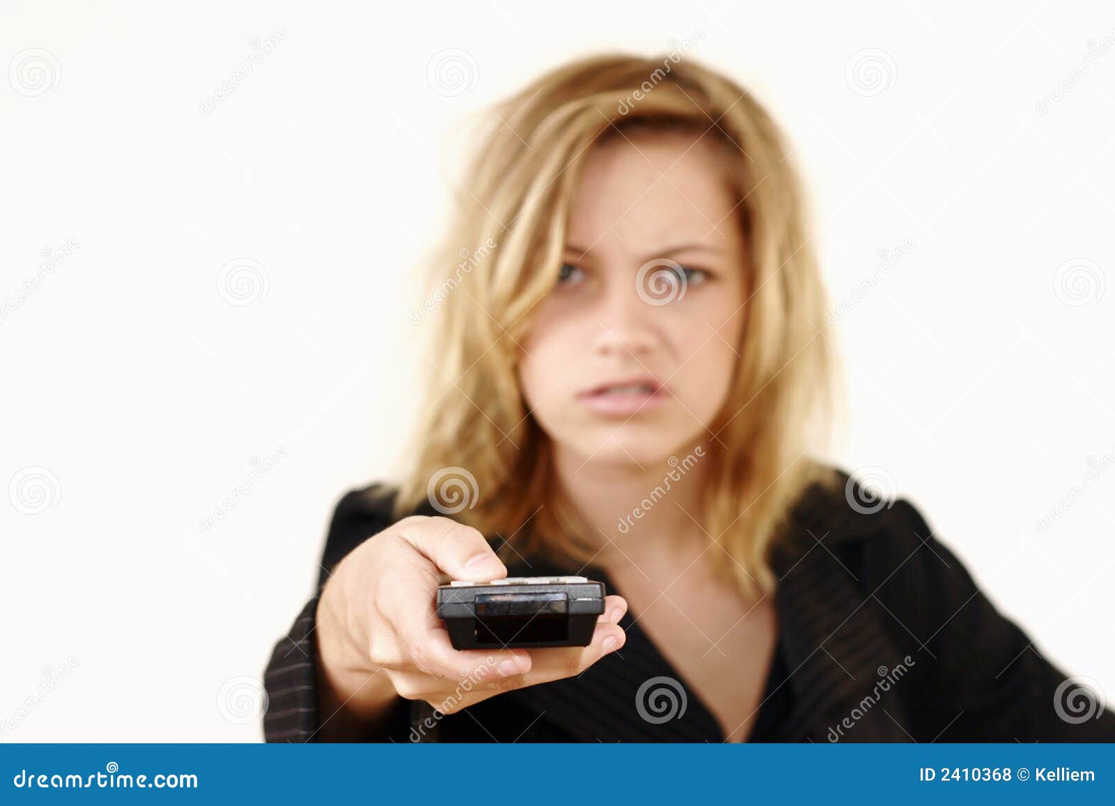 Frustration with Remote stock photo. Image of frustration - 2410368