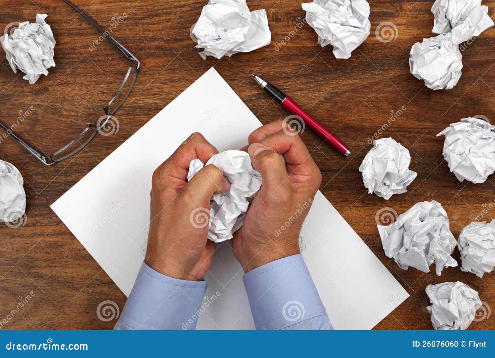 Frustration Stress and Writers Block Stock Photo - Image of furious ...