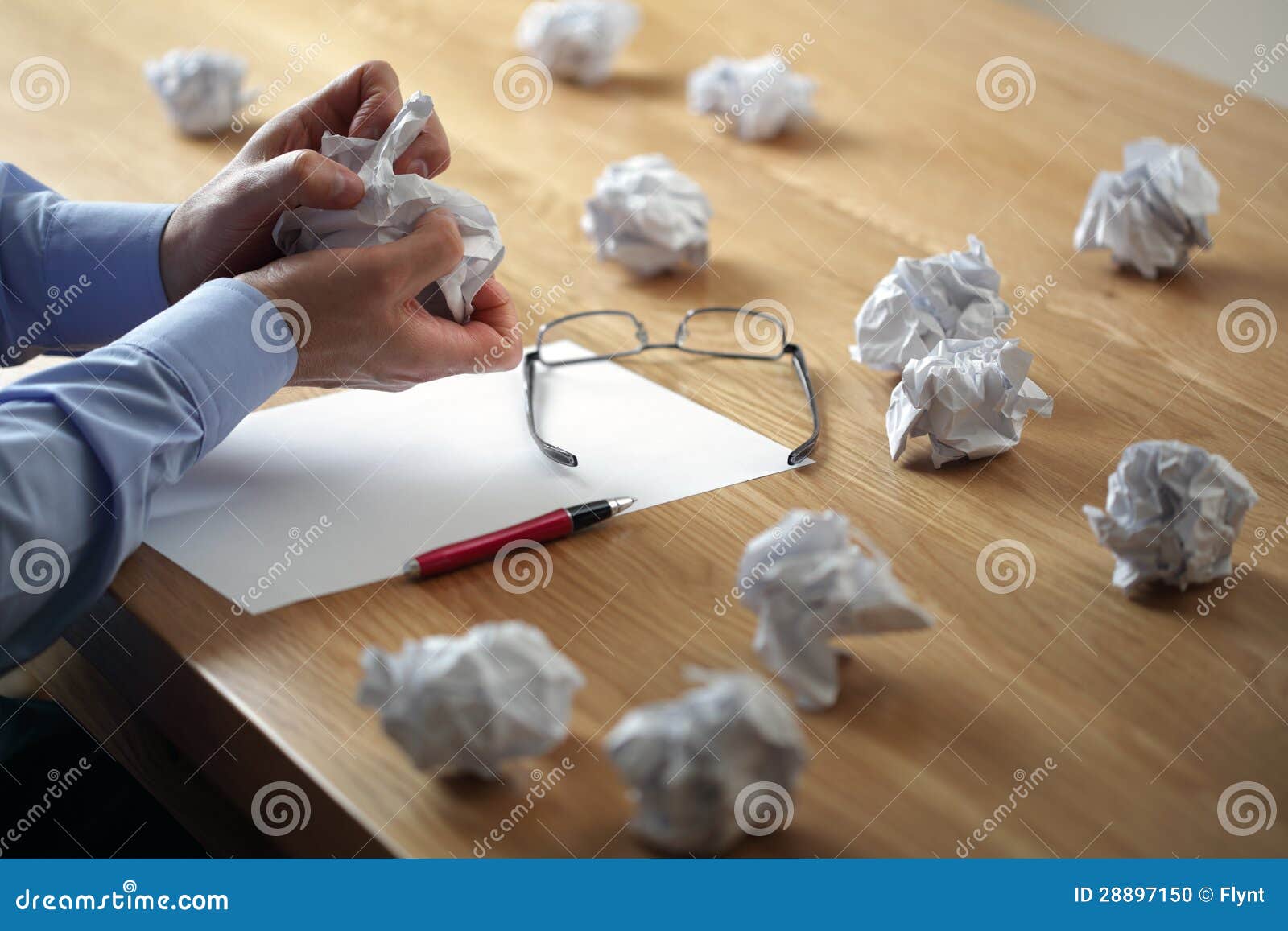 Frustration Stress and Writers Block Stock Photo - Image of chaos ...