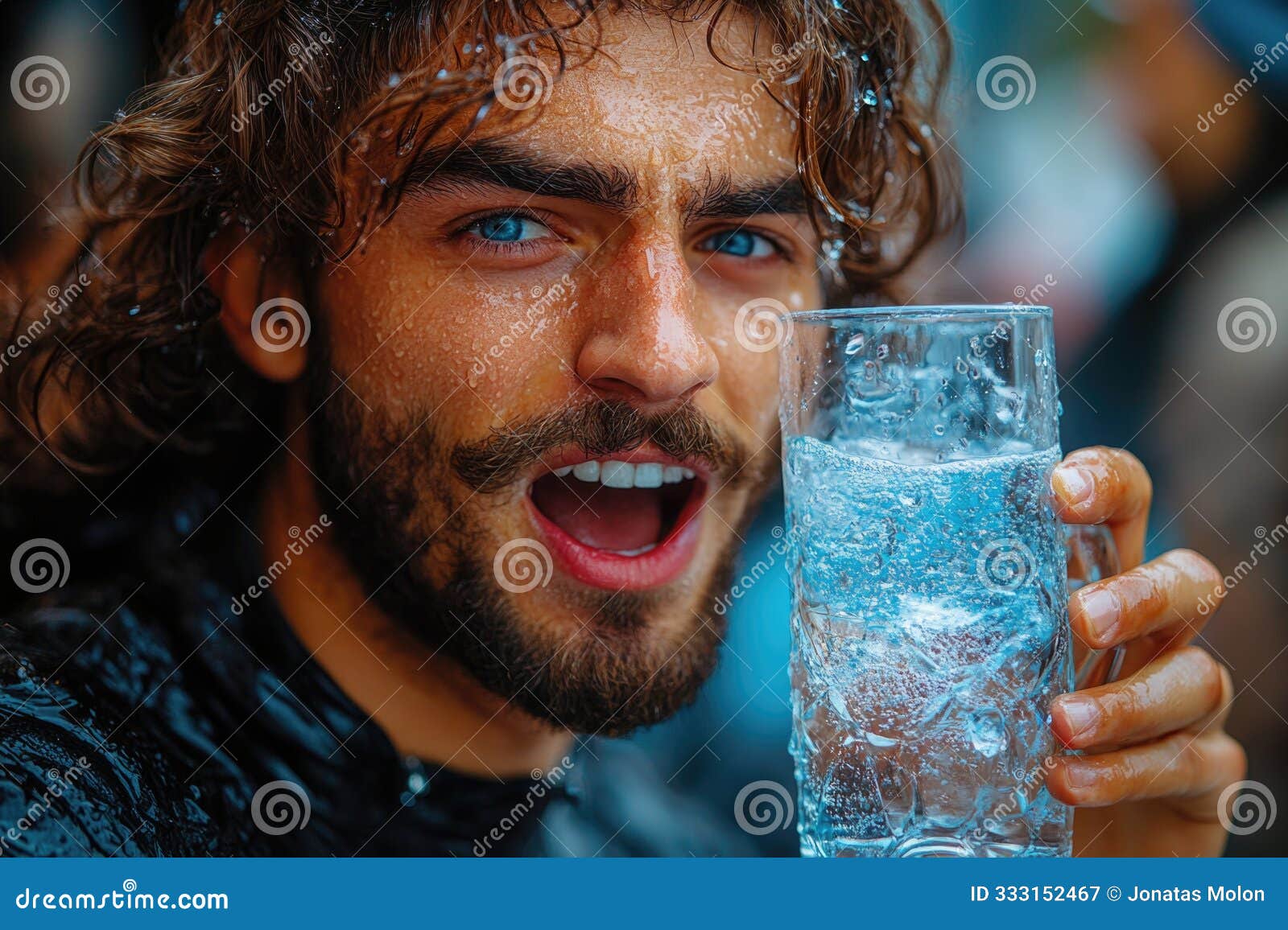 Frustration Unleashed: Young Man S Anger Overflows while Drin Stock ...