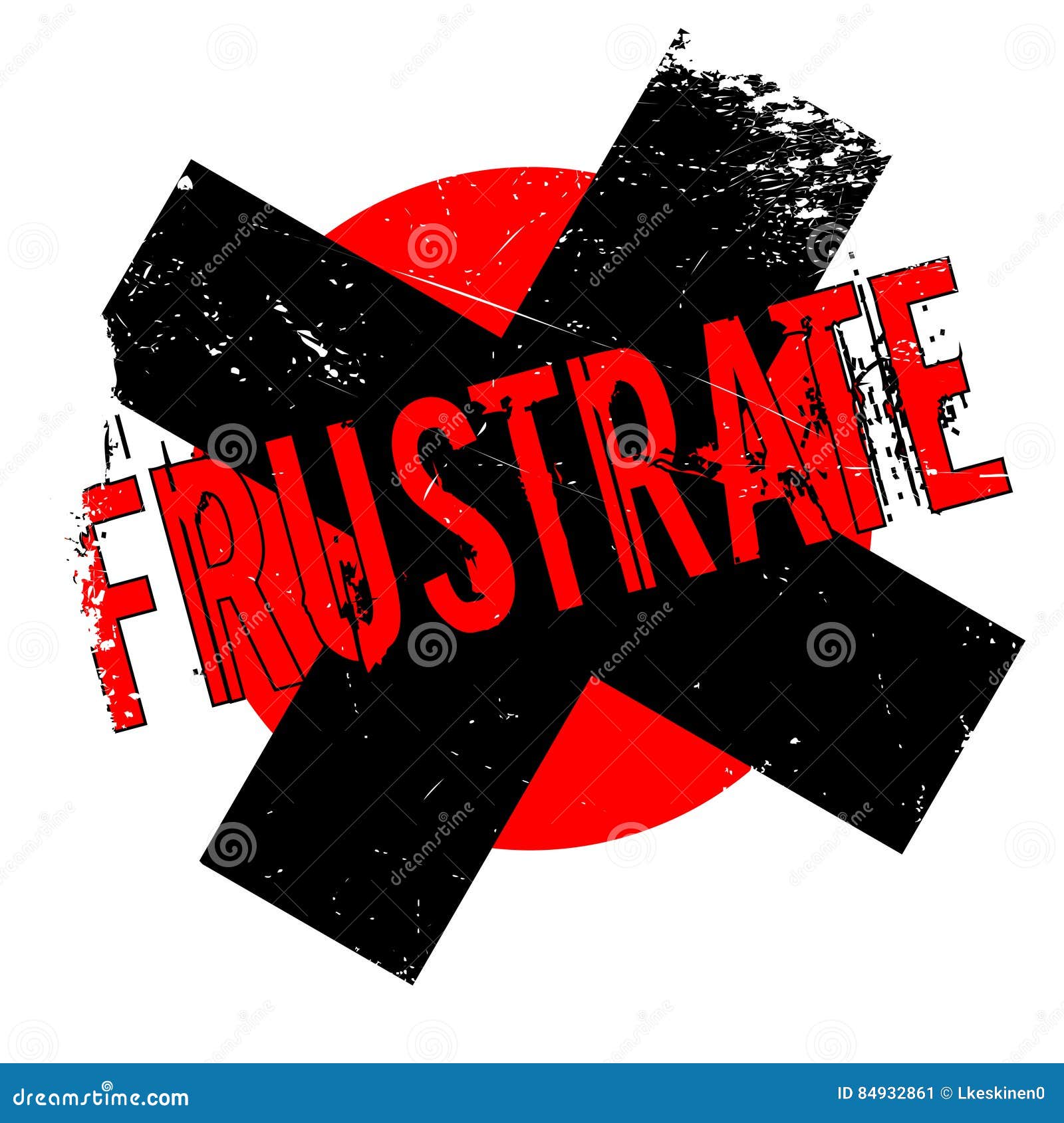 Frustrieren Sie Stempel stock abbildung. Illustration von krise - 84932861