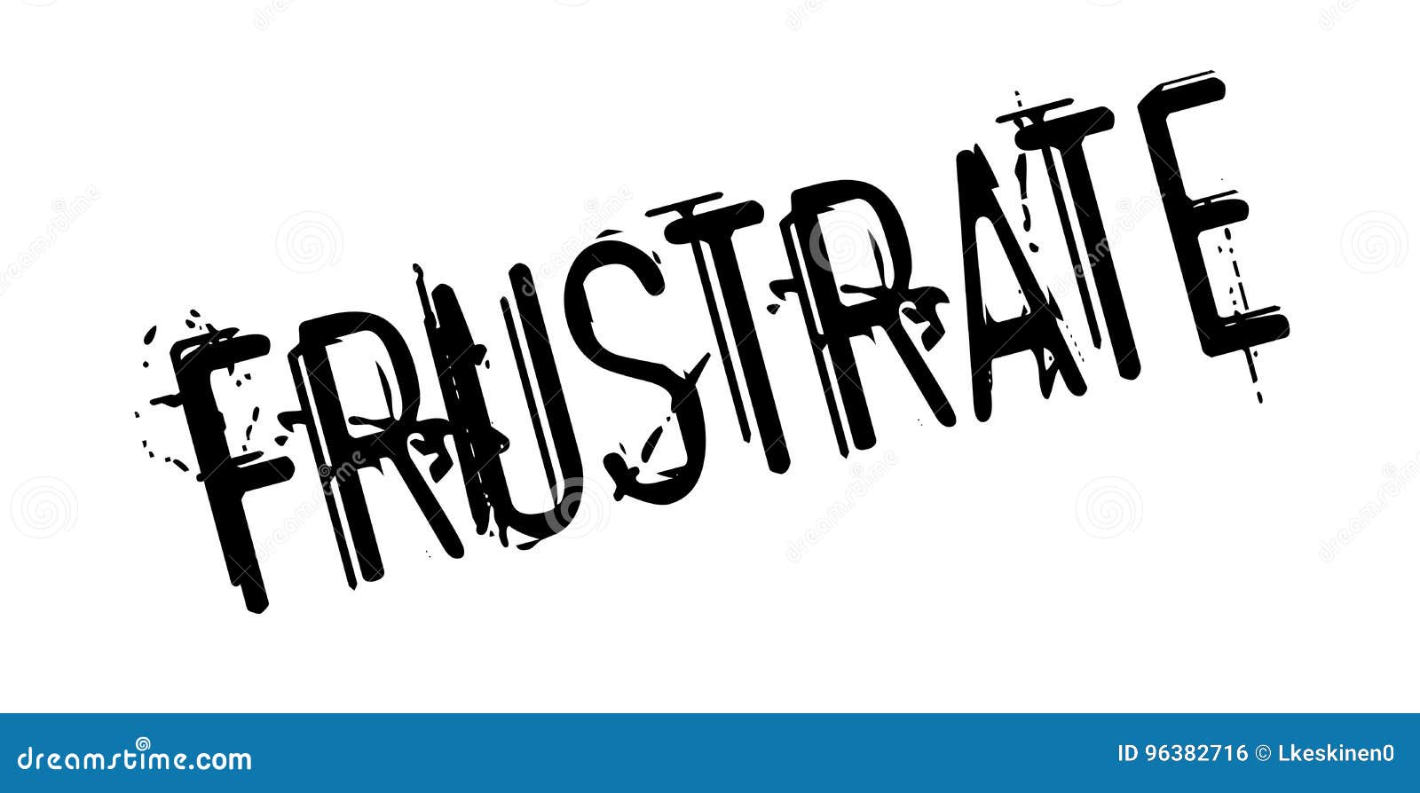 Frustrieren Sie Stempel vektor abbildung. Illustration von gummi - 96382716