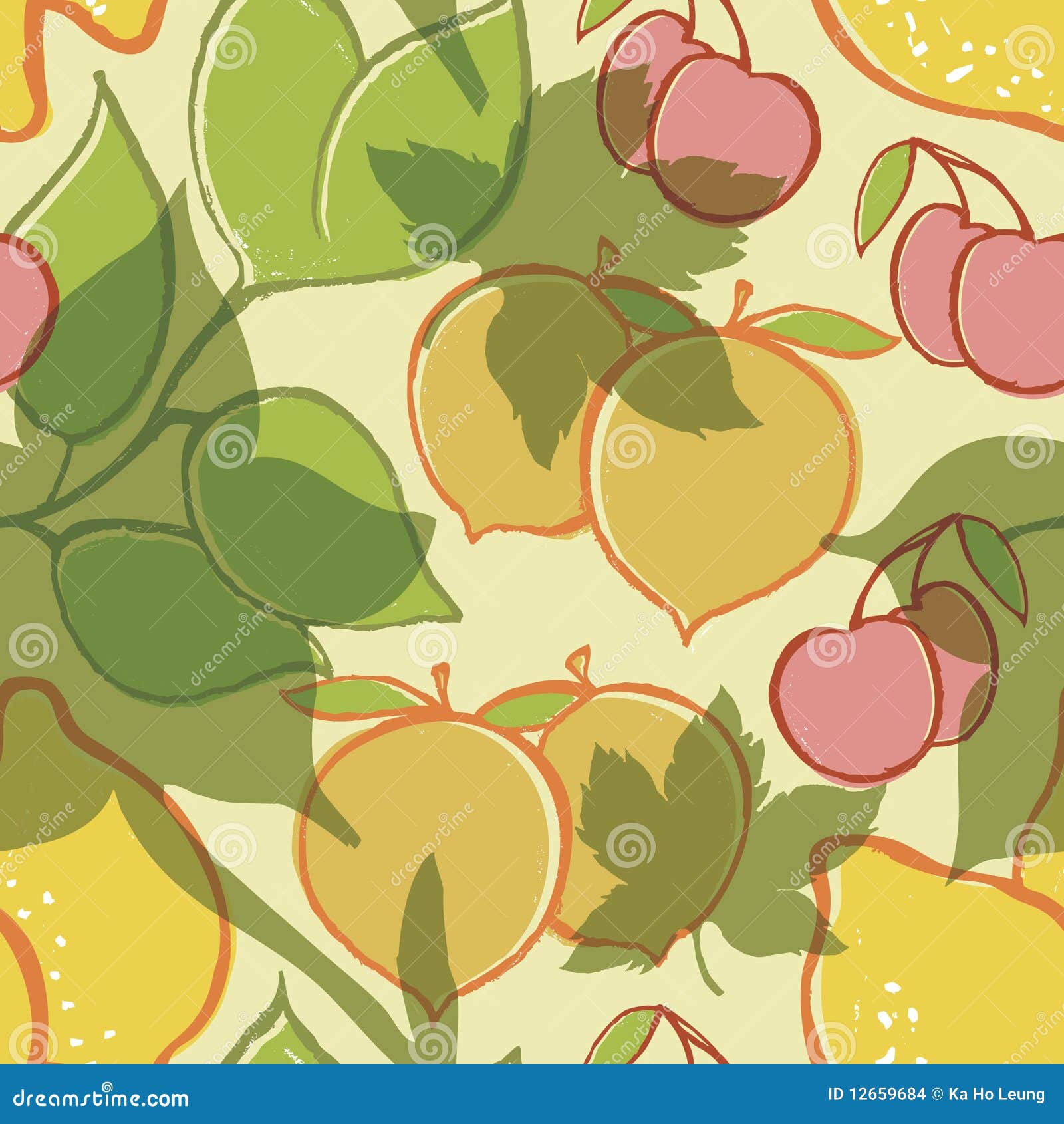 Fruta ilustración del vector. Ilustración de verde, retro - 12659684