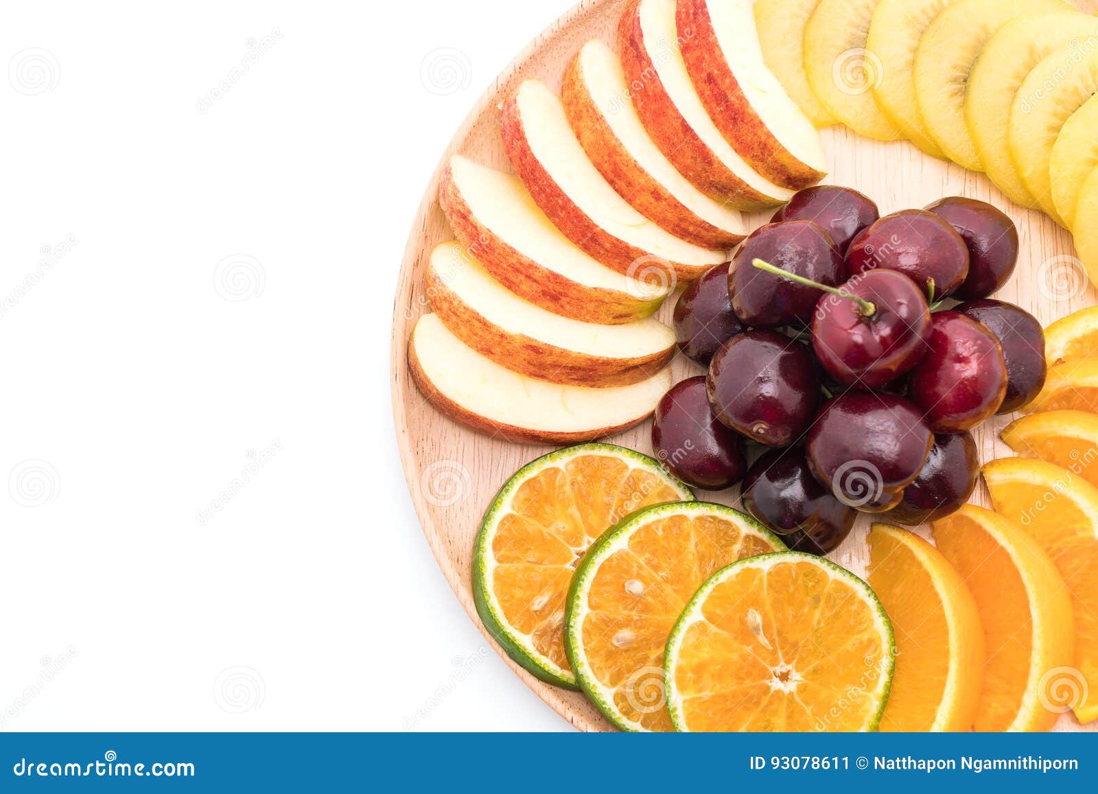 Fruta cortada mezclada imagen de archivo. Imagen de hoja - 93078611