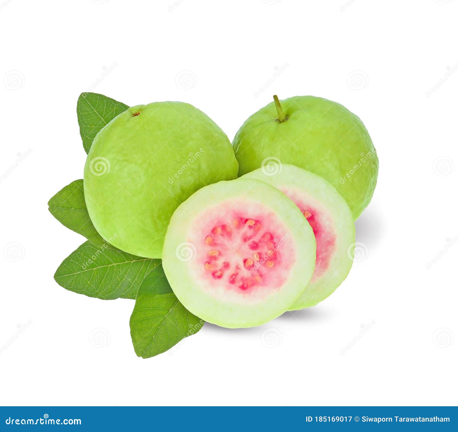 Fruta De Guayaba Rosa Sobre Fondo Blanco Imagen de archivo - Imagen de ...