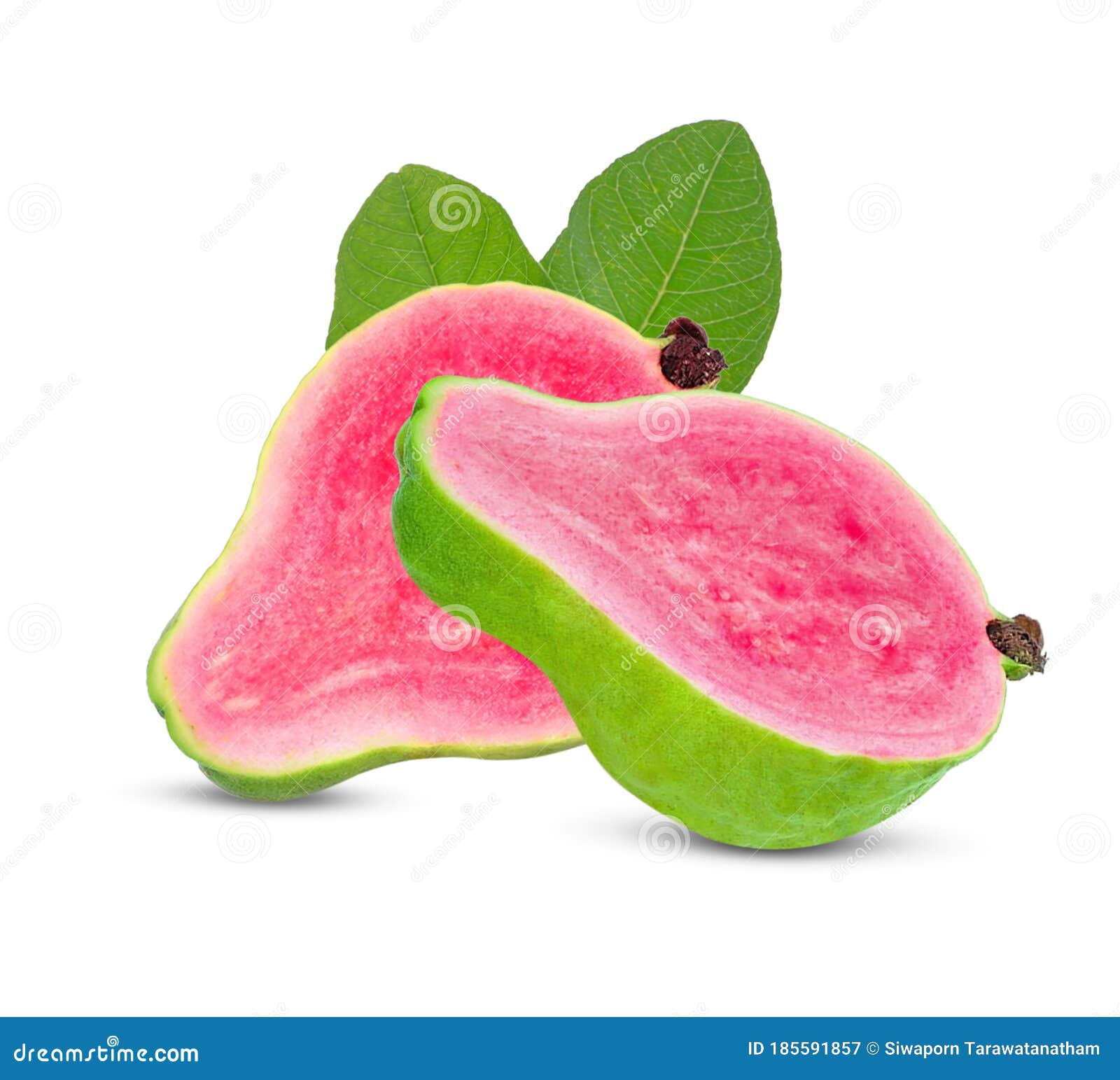 Fruta De Guayaba Rosa Sobre Fondo Blanco Imagen de archivo - Imagen de ...