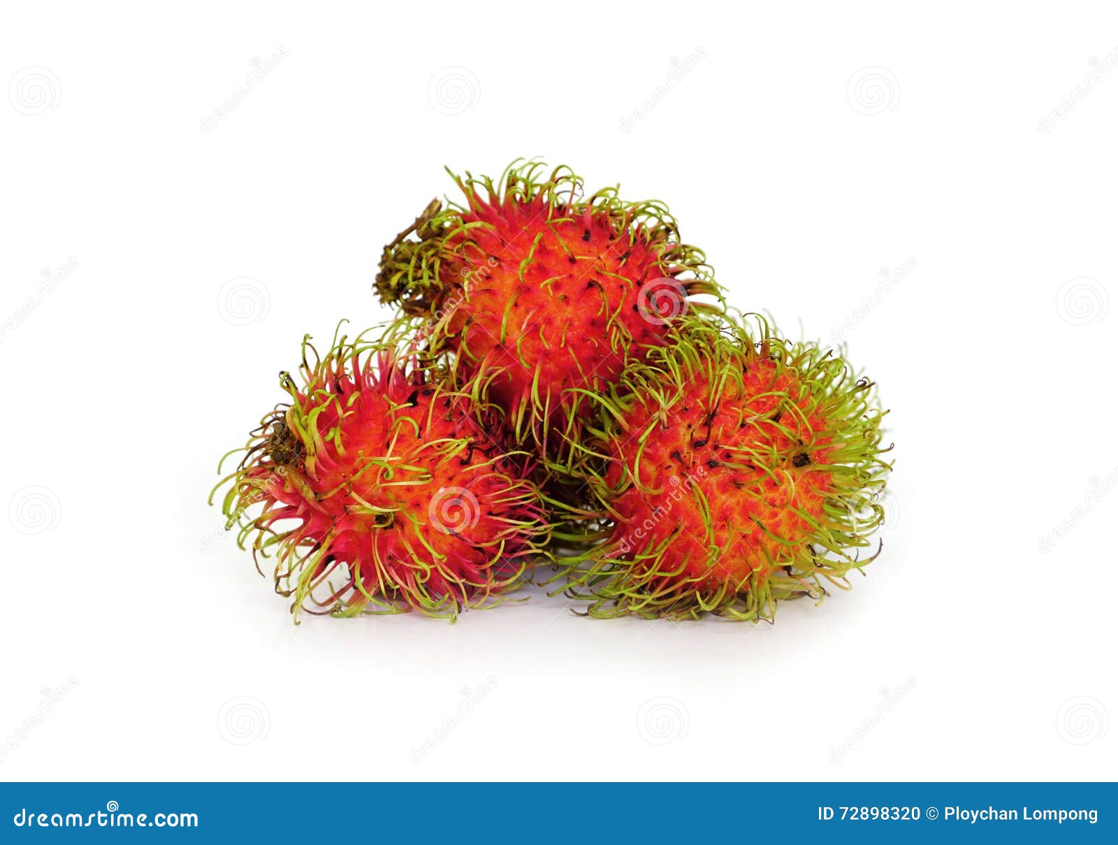 Fruta Deliciosa Dulce Del Rambutan Aislada Foto de archivo - Imagen de ...
