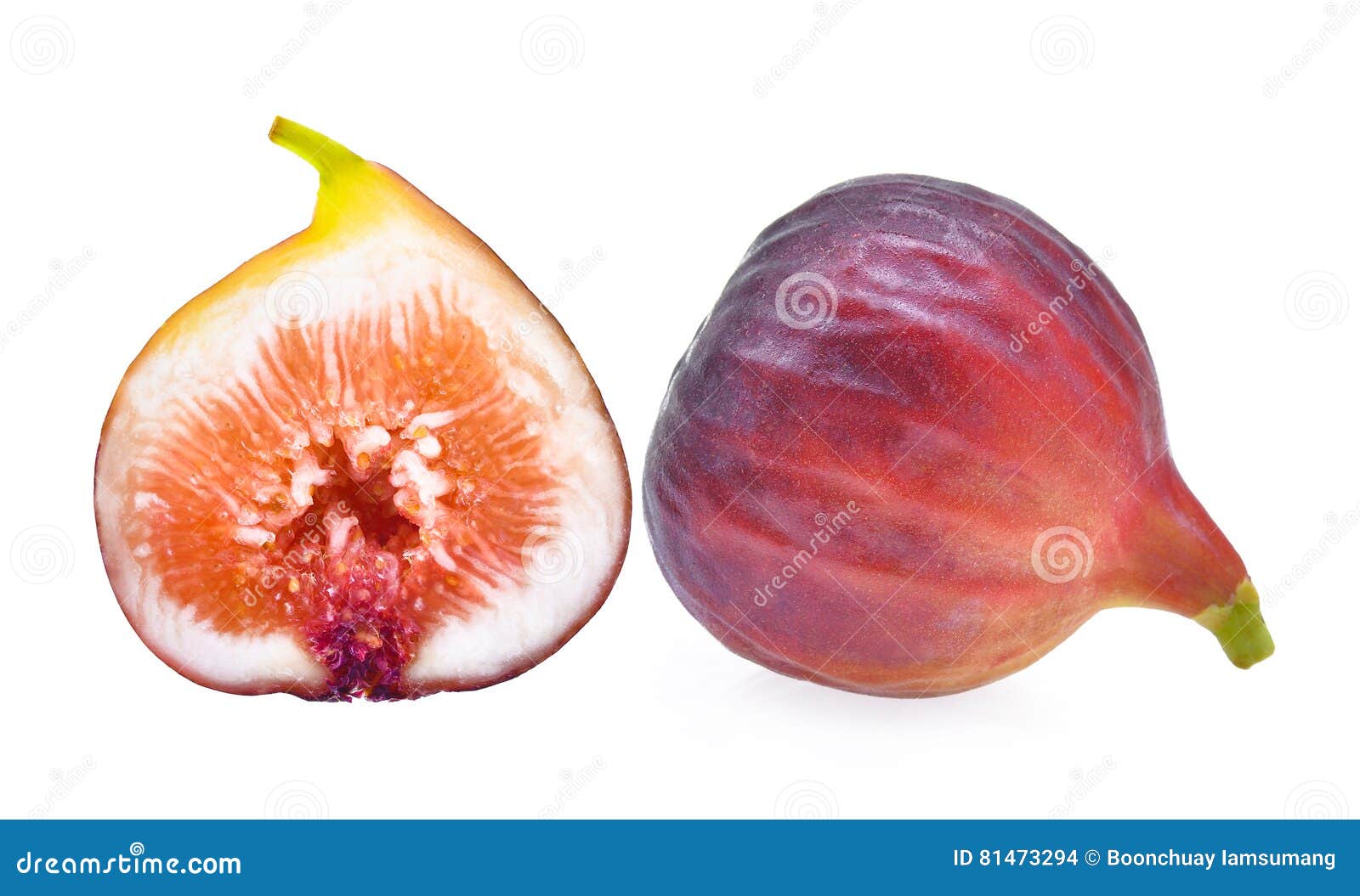 Fruta Do Figo Isolada No Fundo Branco Foto de Stock - Imagem de detalhe ...