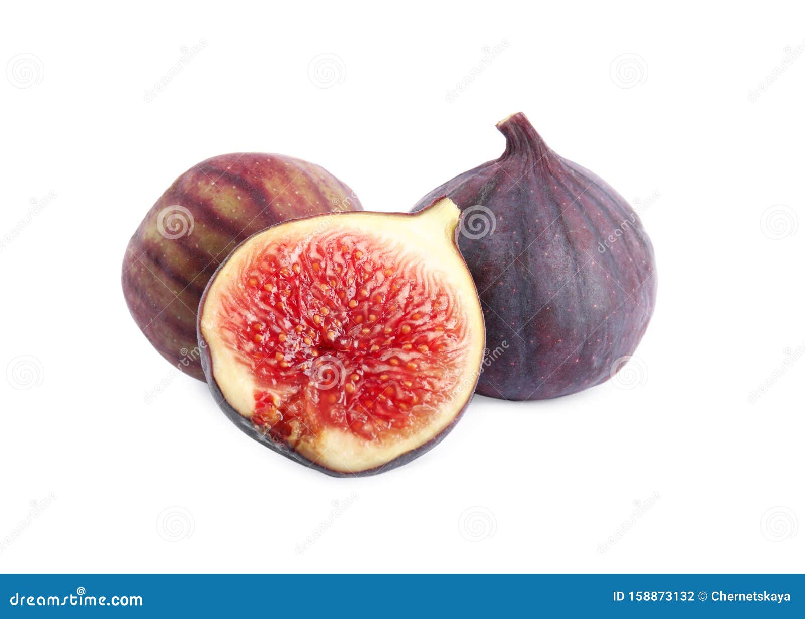 Fruta Fresca De Higo En Blanco Foto de archivo - Imagen de rebanada ...