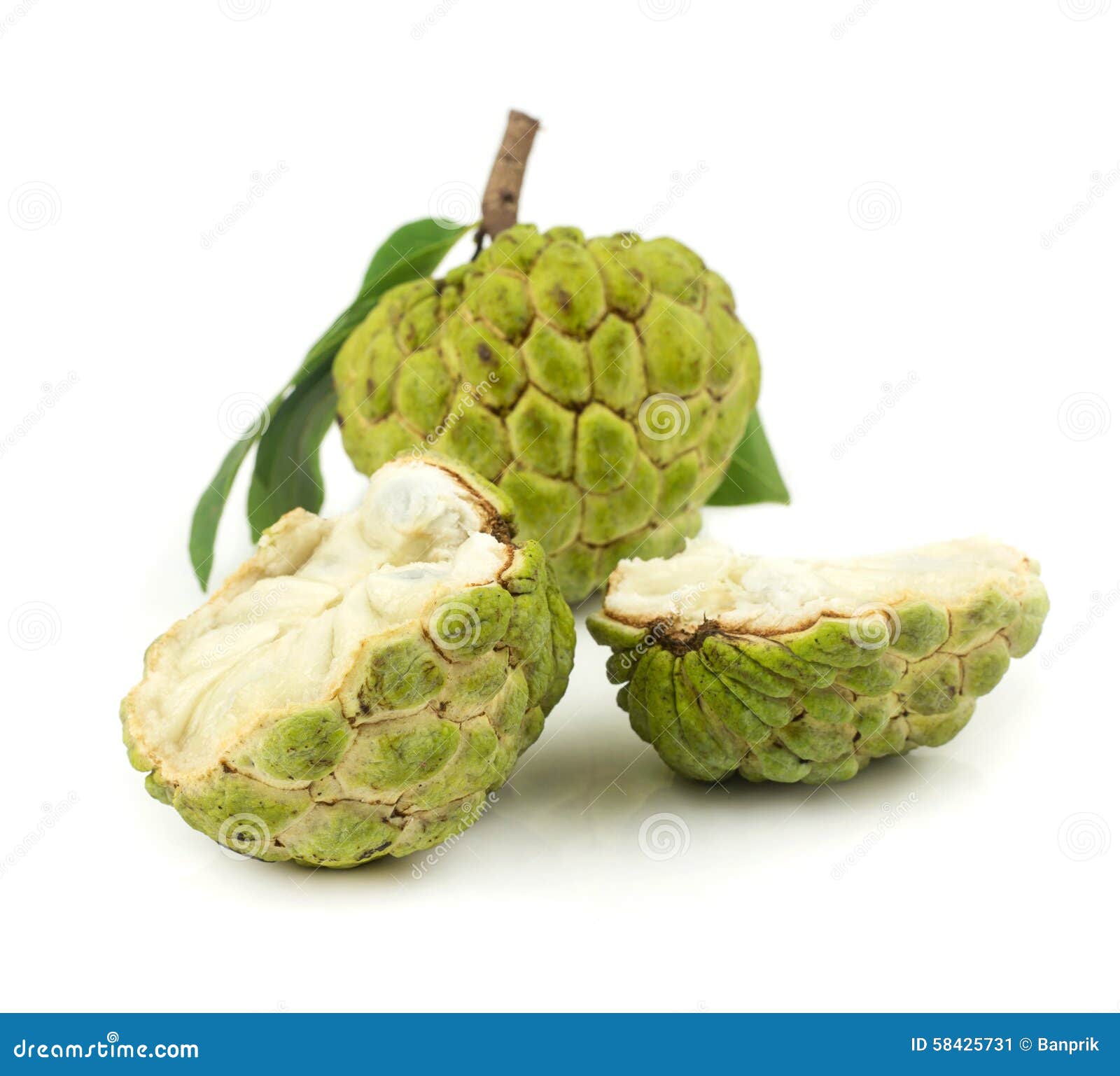 Fruta Fresca De Las Anonas En Blanco Imagen de archivo - Imagen de ...