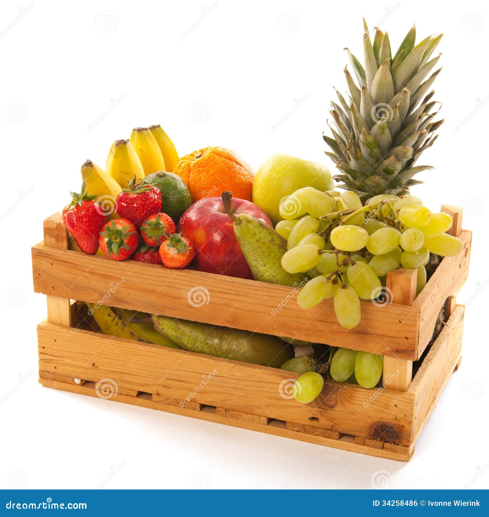 Fruta fresca del cajón foto de archivo. Imagen de fresco - 34258486