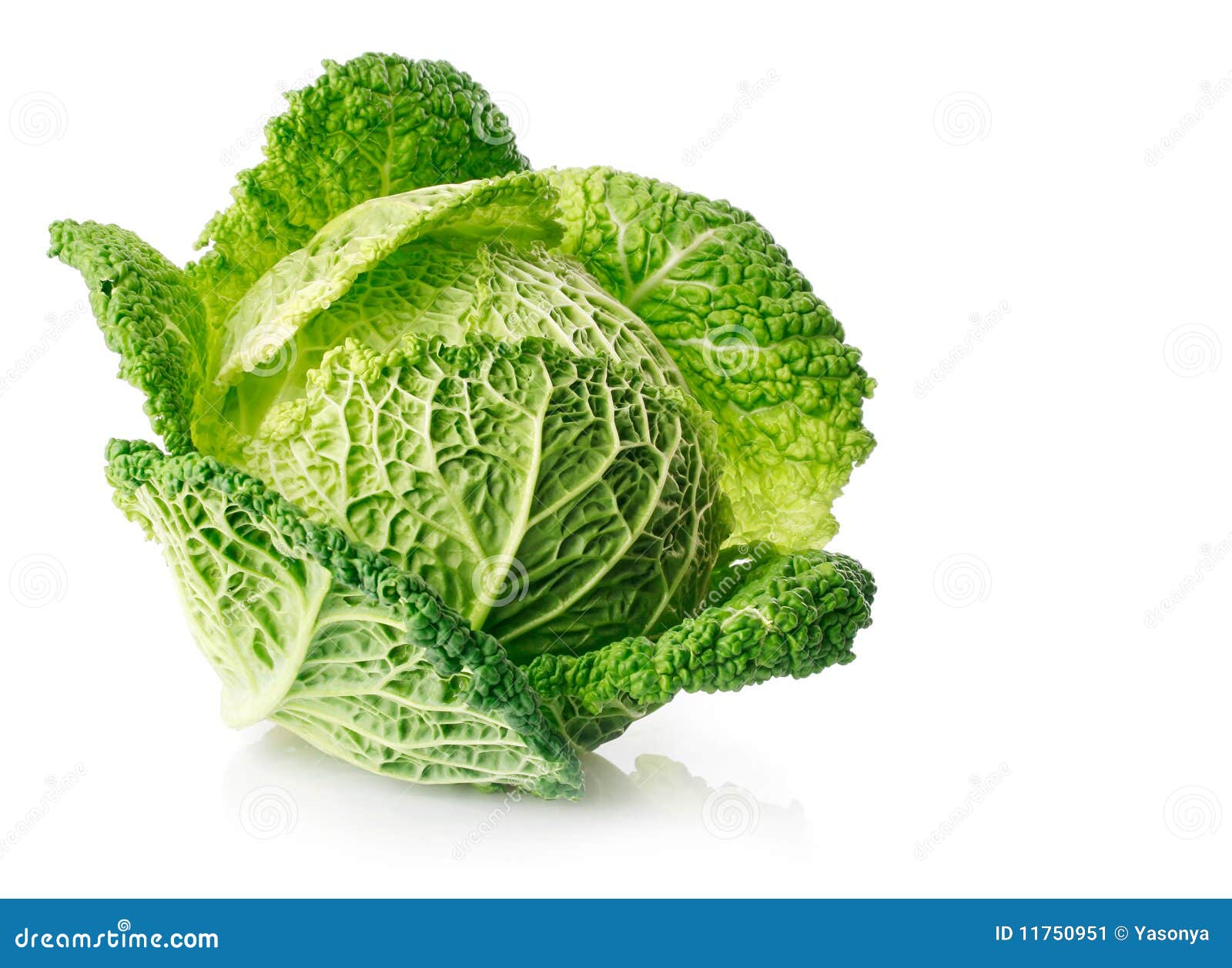 Fruta Fresca Do Repolho Verde Isolada No Branco Imagem de Stock ...
