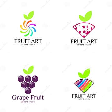 Fruta fresca Logo Vector ilustración del vector. Ilustración de ...