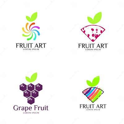 Fruta fresca Logo Vector ilustración del vector. Ilustración de ...