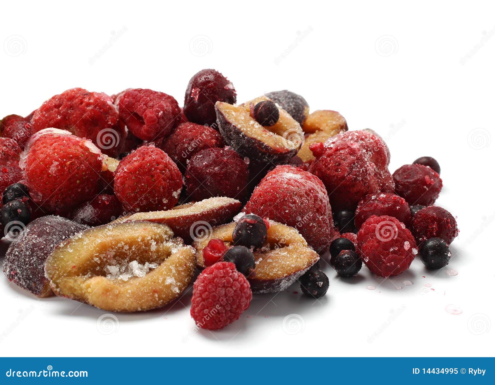 Frutas congeladas imagen de archivo. Imagen de hielo - 14434995