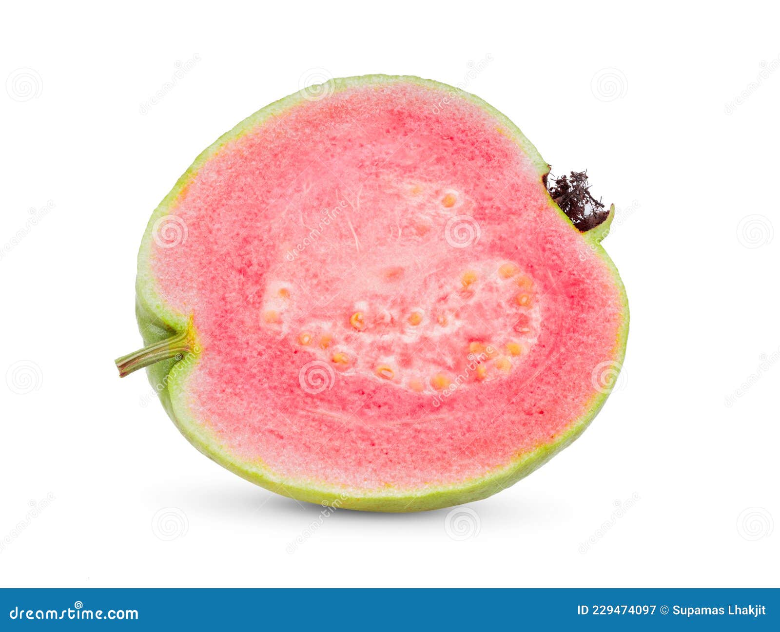 Frutas De Guayaba Rosa Aisladas En Blanco Imagen de archivo - Imagen de ...