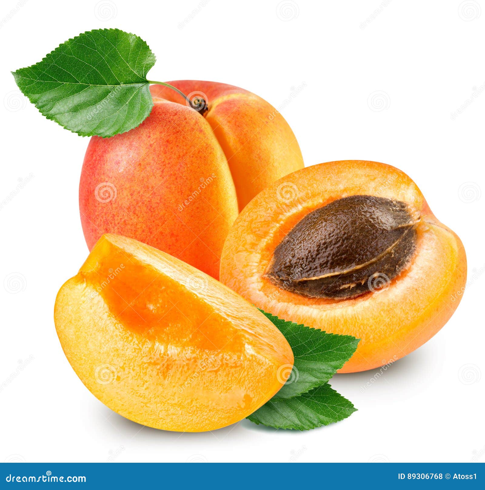 Frutas do alperce isoladas foto de stock. Imagem de fresco - 89306768