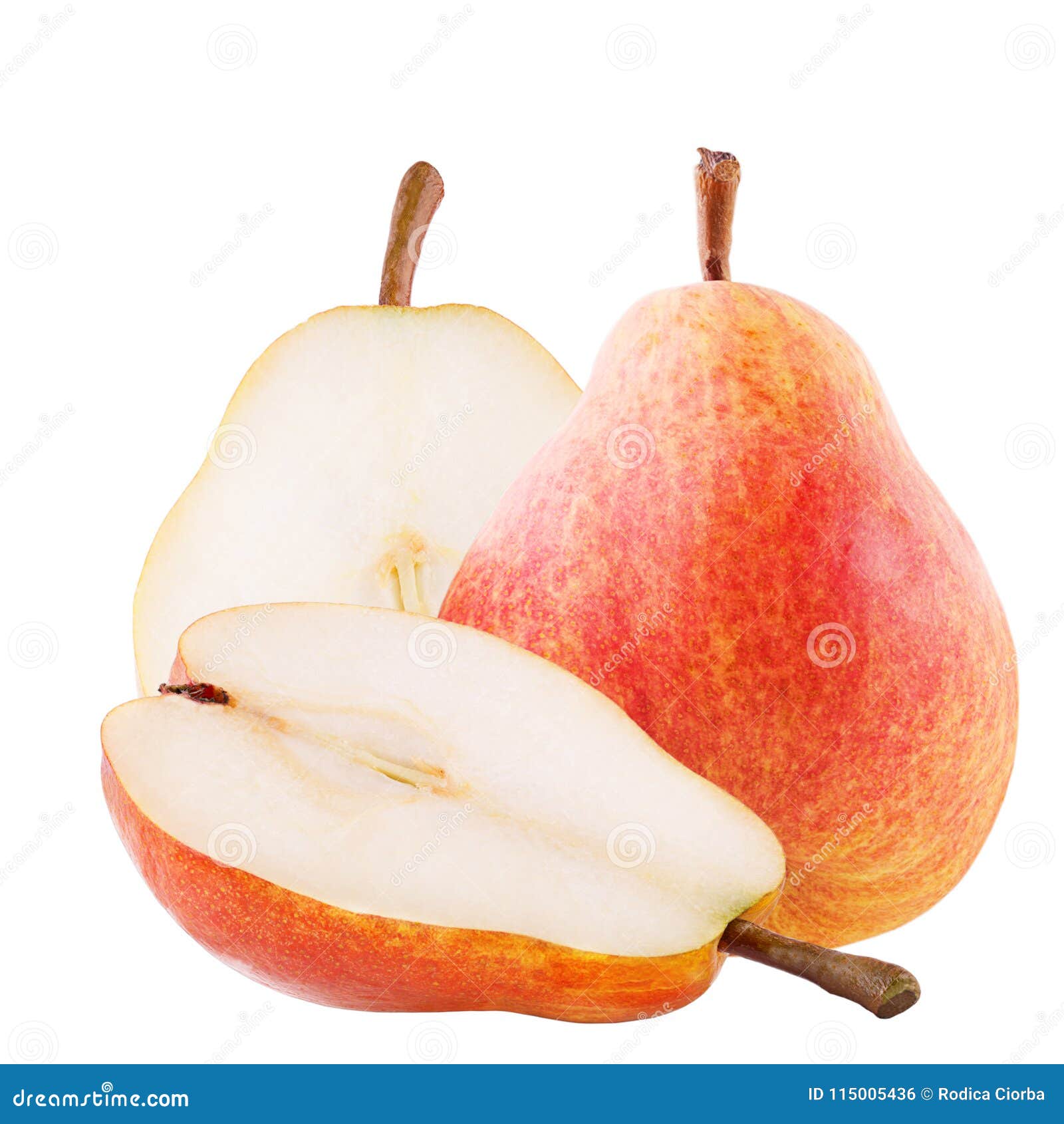 Frutas Dulces De La Pera Aisladas En Blanco Foto de archivo - Imagen de ...