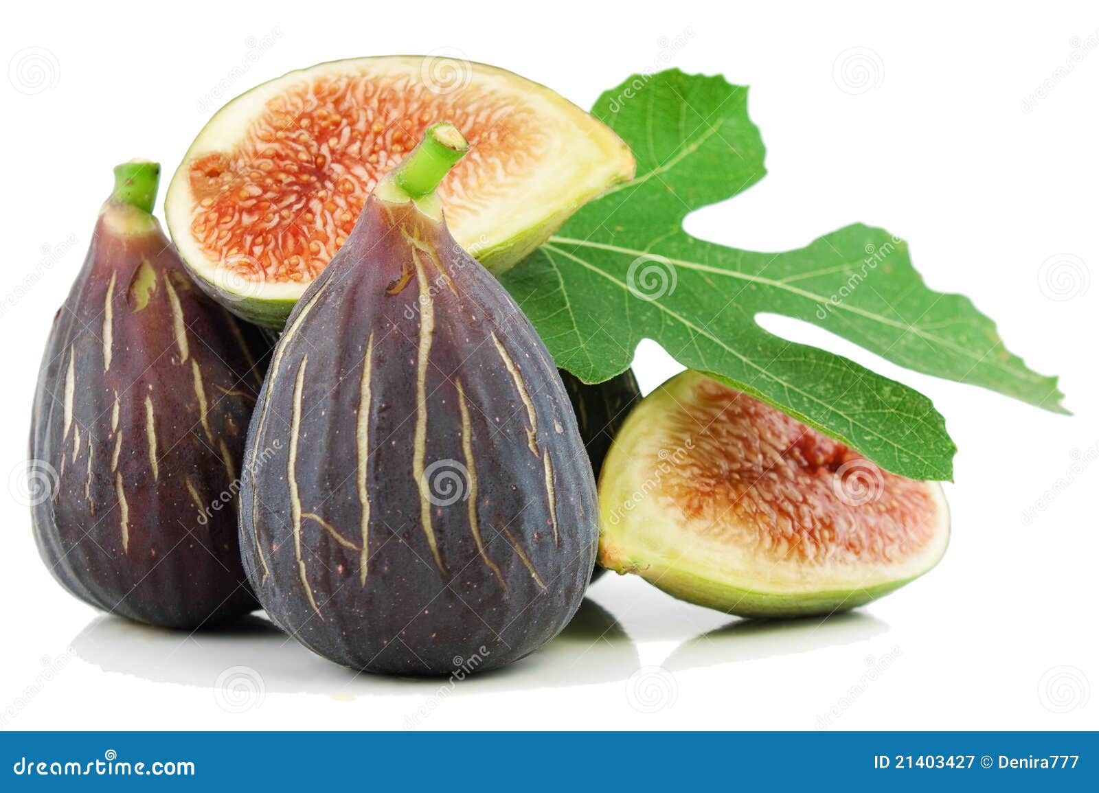 Frutas E Folha Roxas Maduras Do Figo Imagem de Stock - Imagem de macro ...