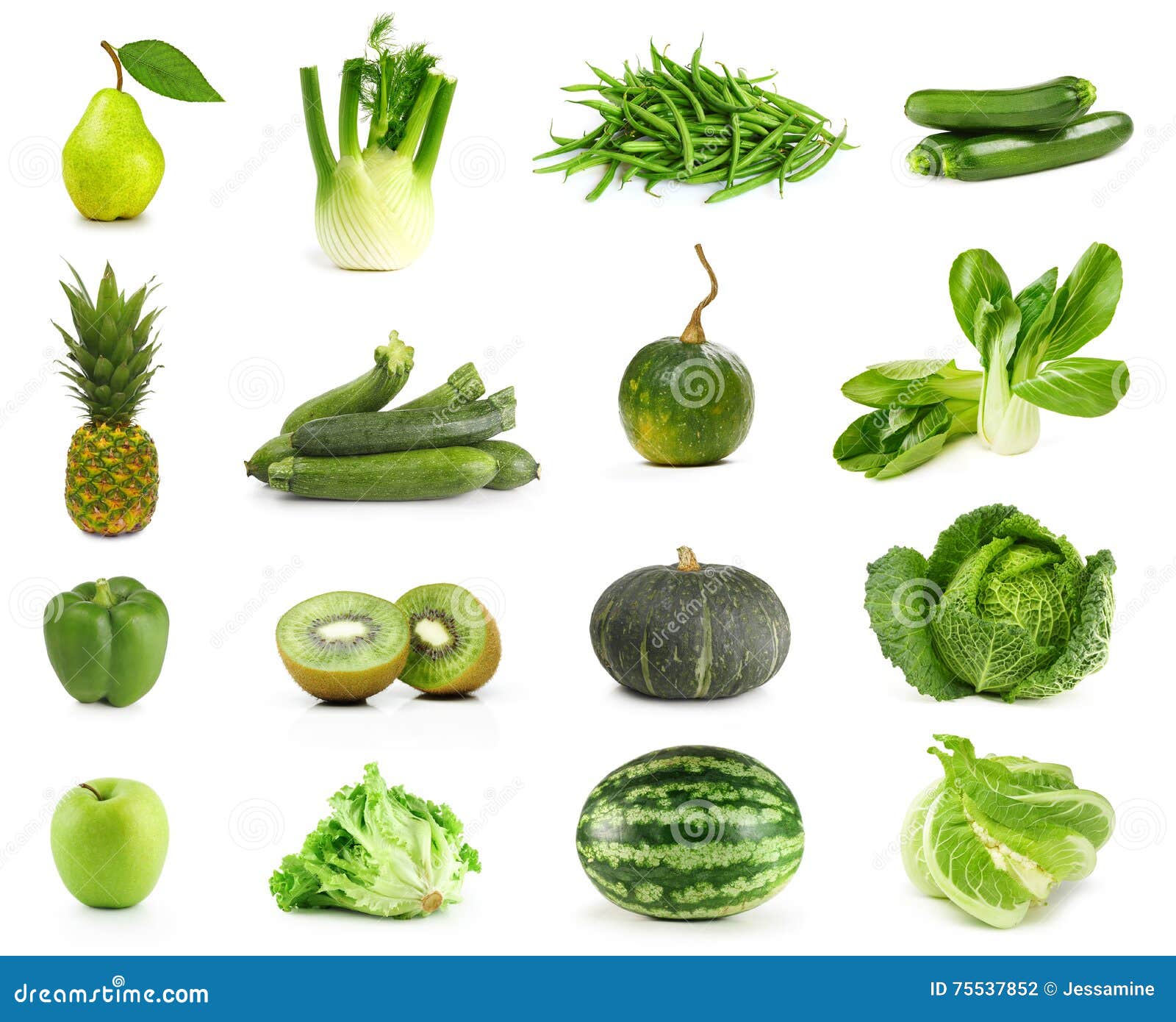 Frutas e verdura verdes foto de stock. Imagem de maduro - 75537852