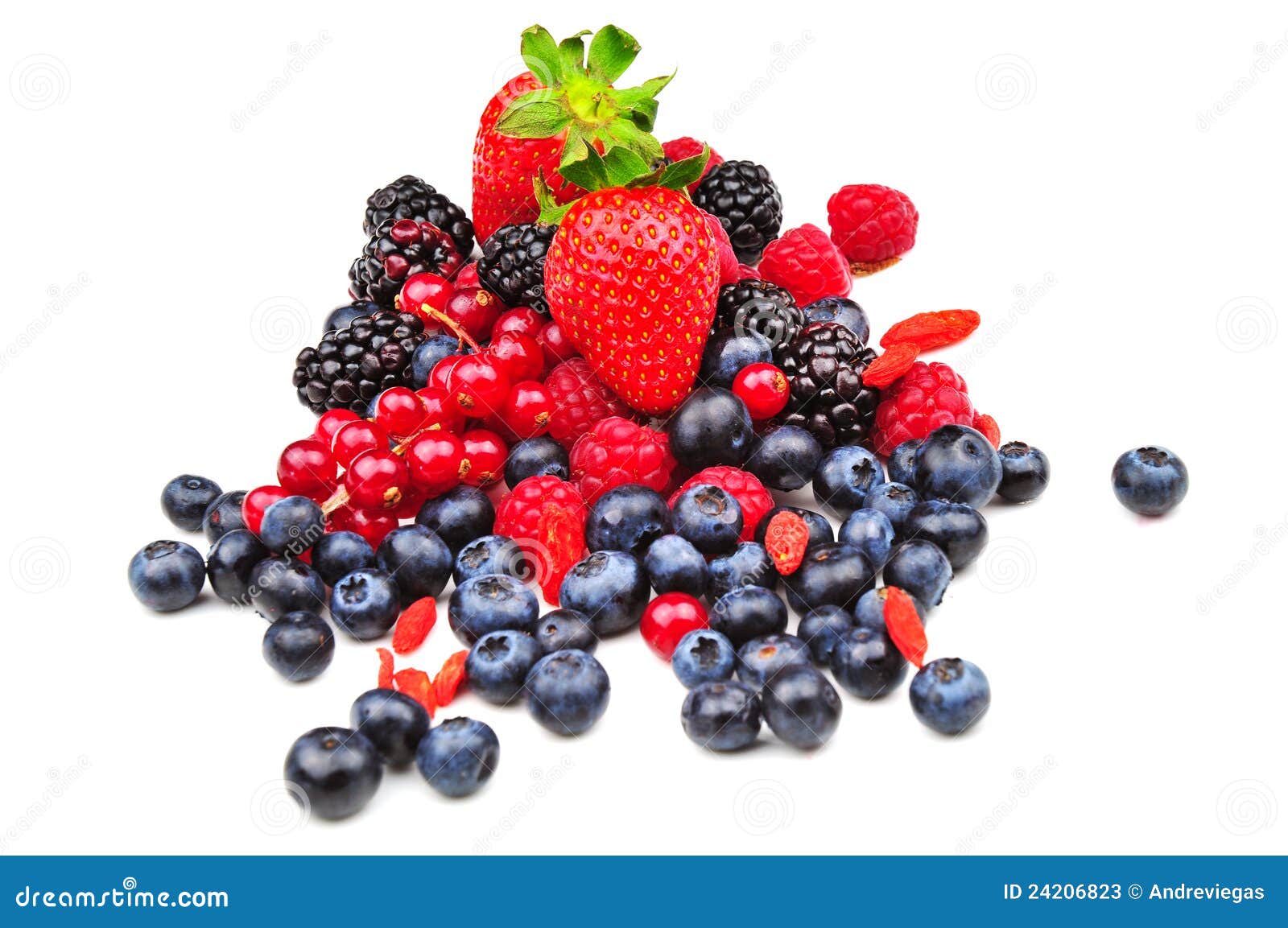 Frutas rojas imagen de archivo. Imagen de azul, maduro - 24206823