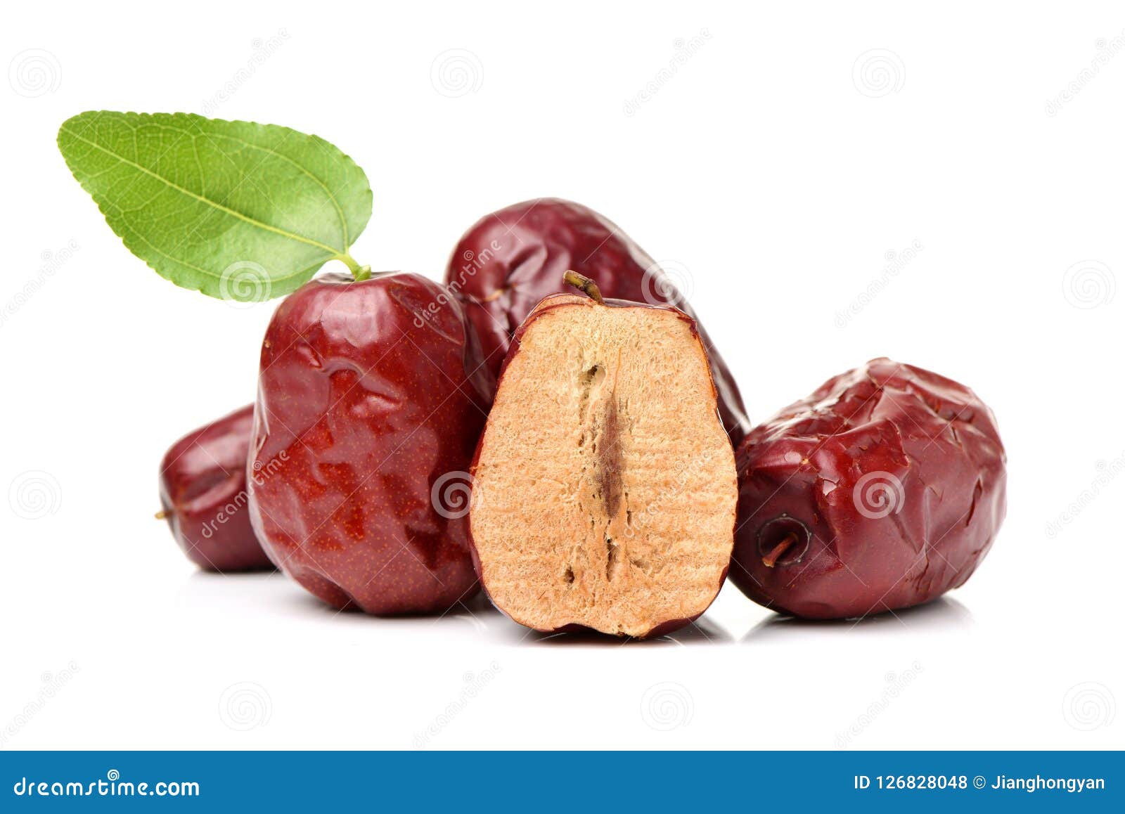 Frutas Y Hojas Secadas De La Azufaifa Foto de archivo - Imagen de ...