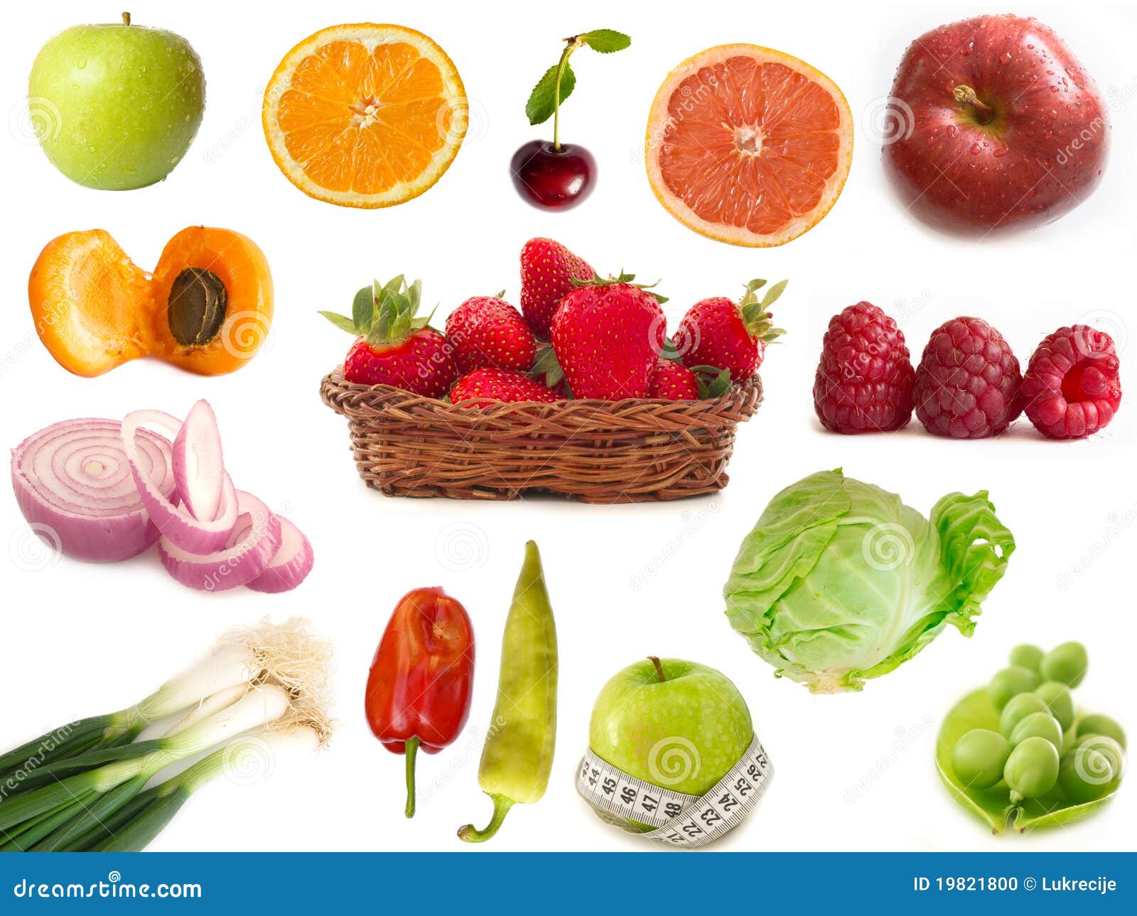 Frutis and vegetables stock photo. Image of cabbage, freshness - 19821800