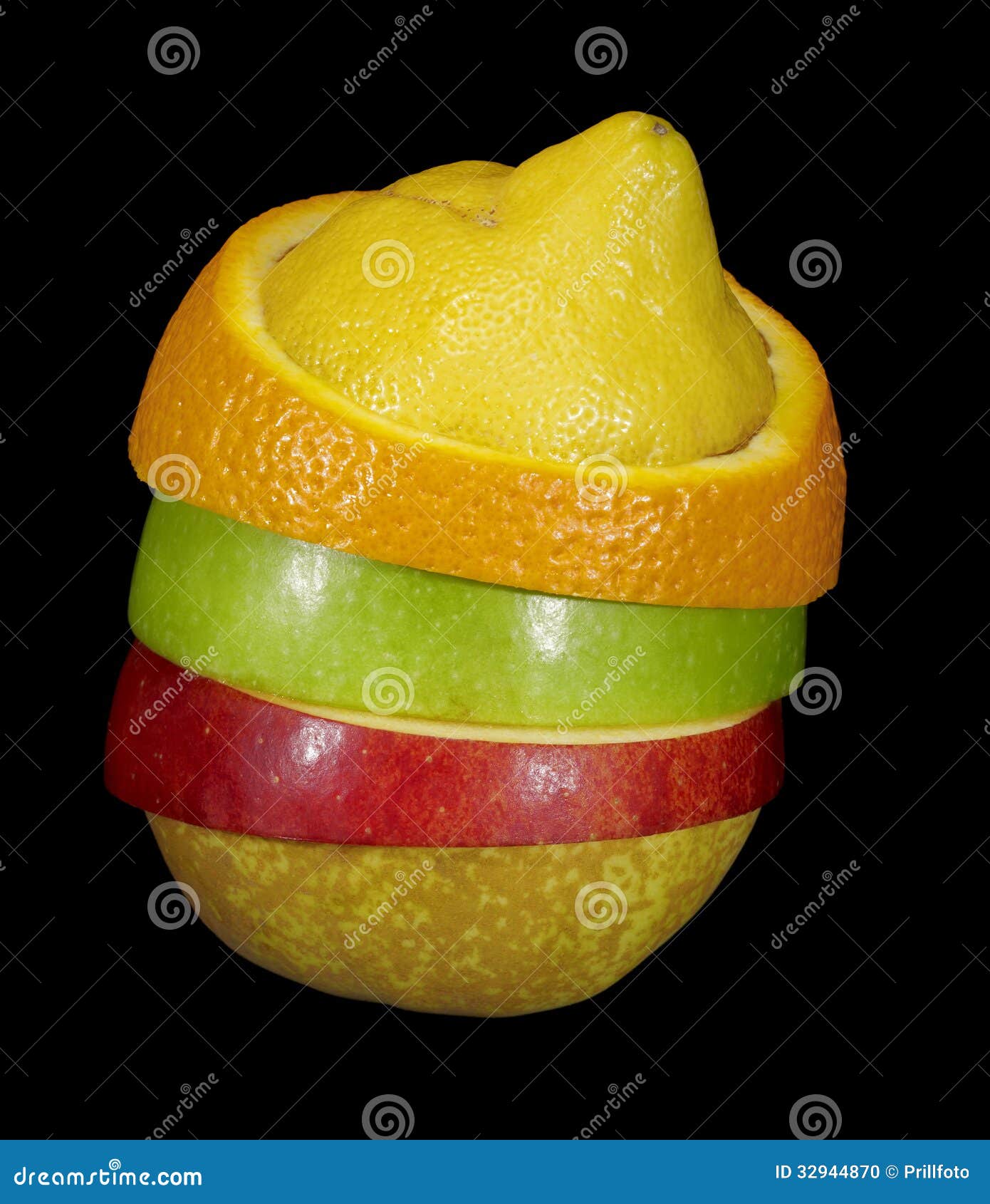 Fruto composto foto de stock. Imagem de vermelho, fatia - 32944870