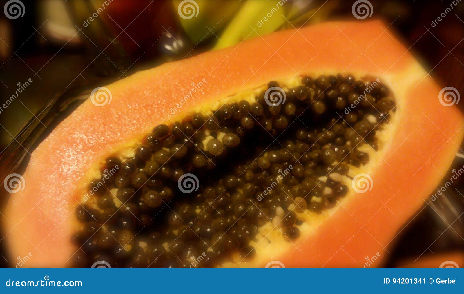 Fruto da papaia imagem de stock. Imagem de frutas, sementes - 94201341