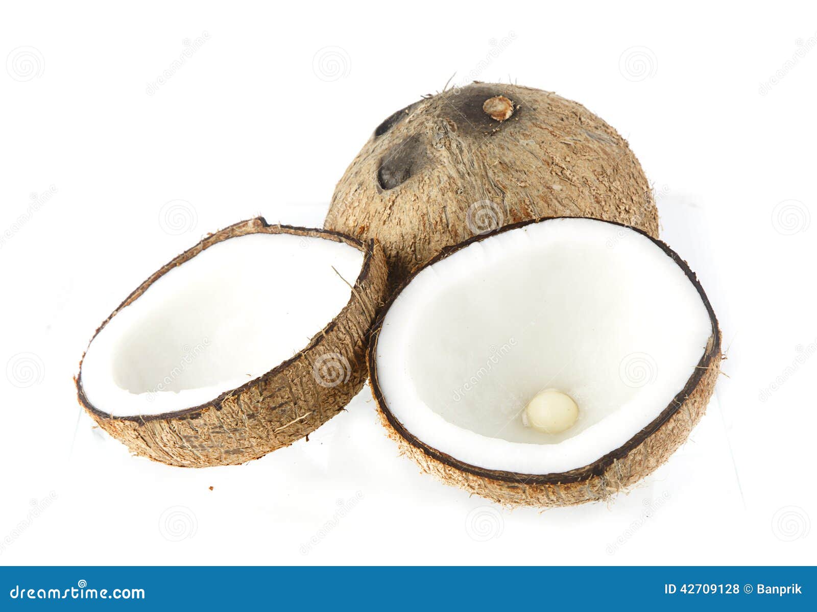 Fruto Do Coco - Alimento Do Ingrediente No Branco Foto de Stock ...